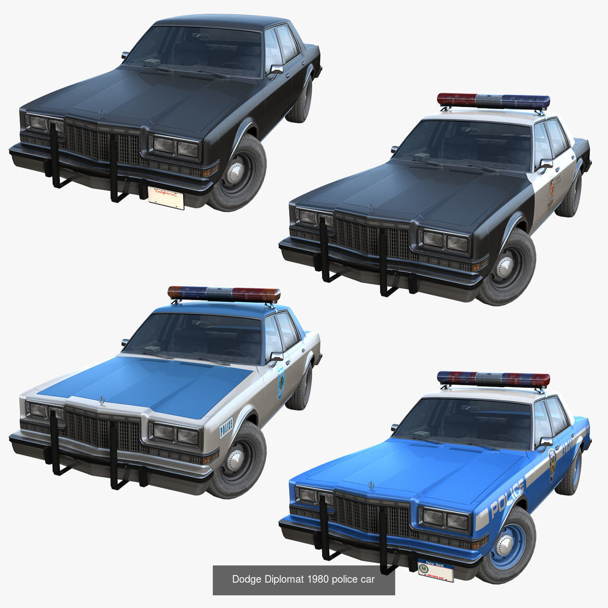 3D Model Collection City traffic cars VR / AR / low-poly | CGTrader