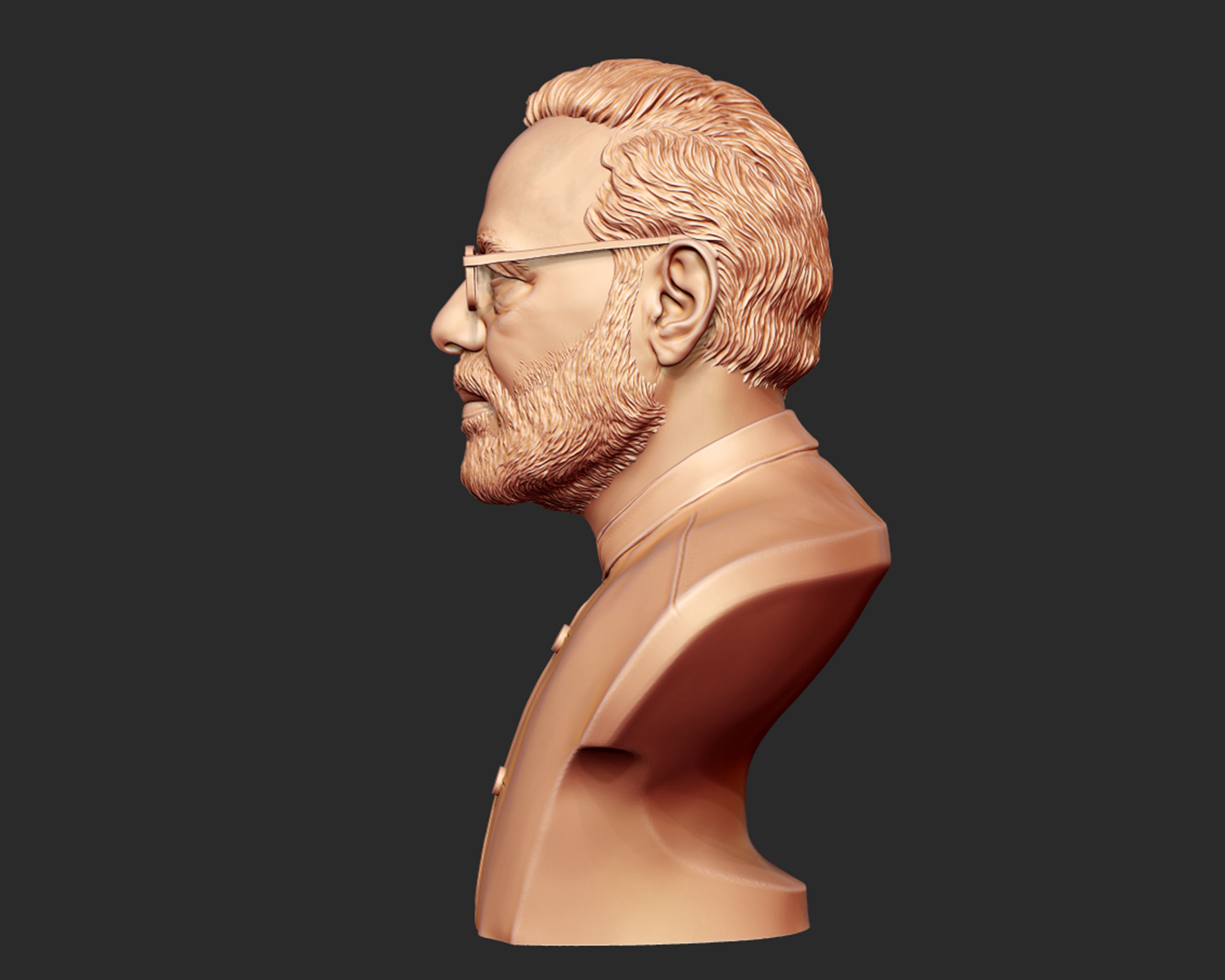 Narendra Modi 3D Portrait sculpture 3D model 3D printable | CGTrader