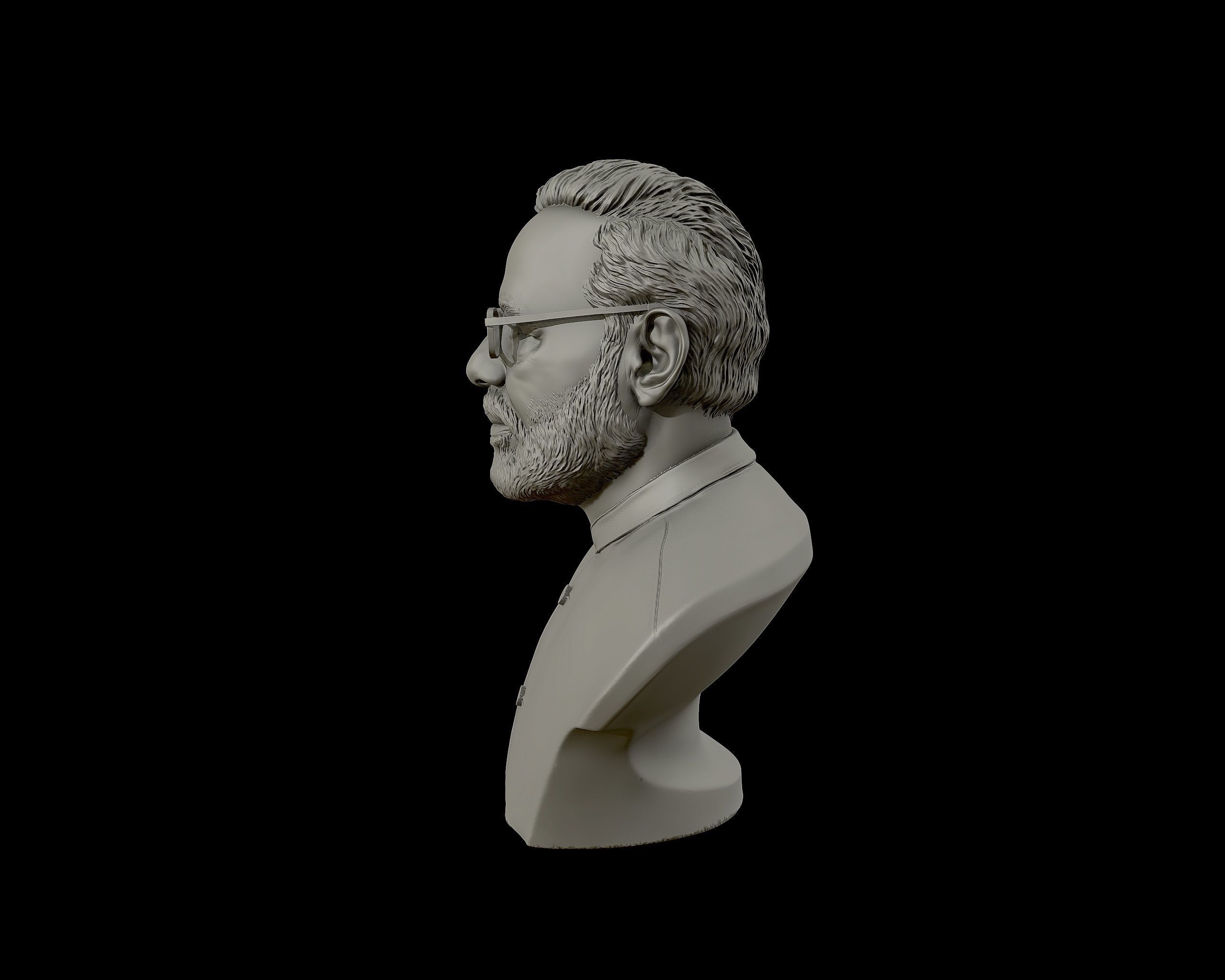 Narendra Modi 3D Portrait sculpture 3D model 3D printable | CGTrader