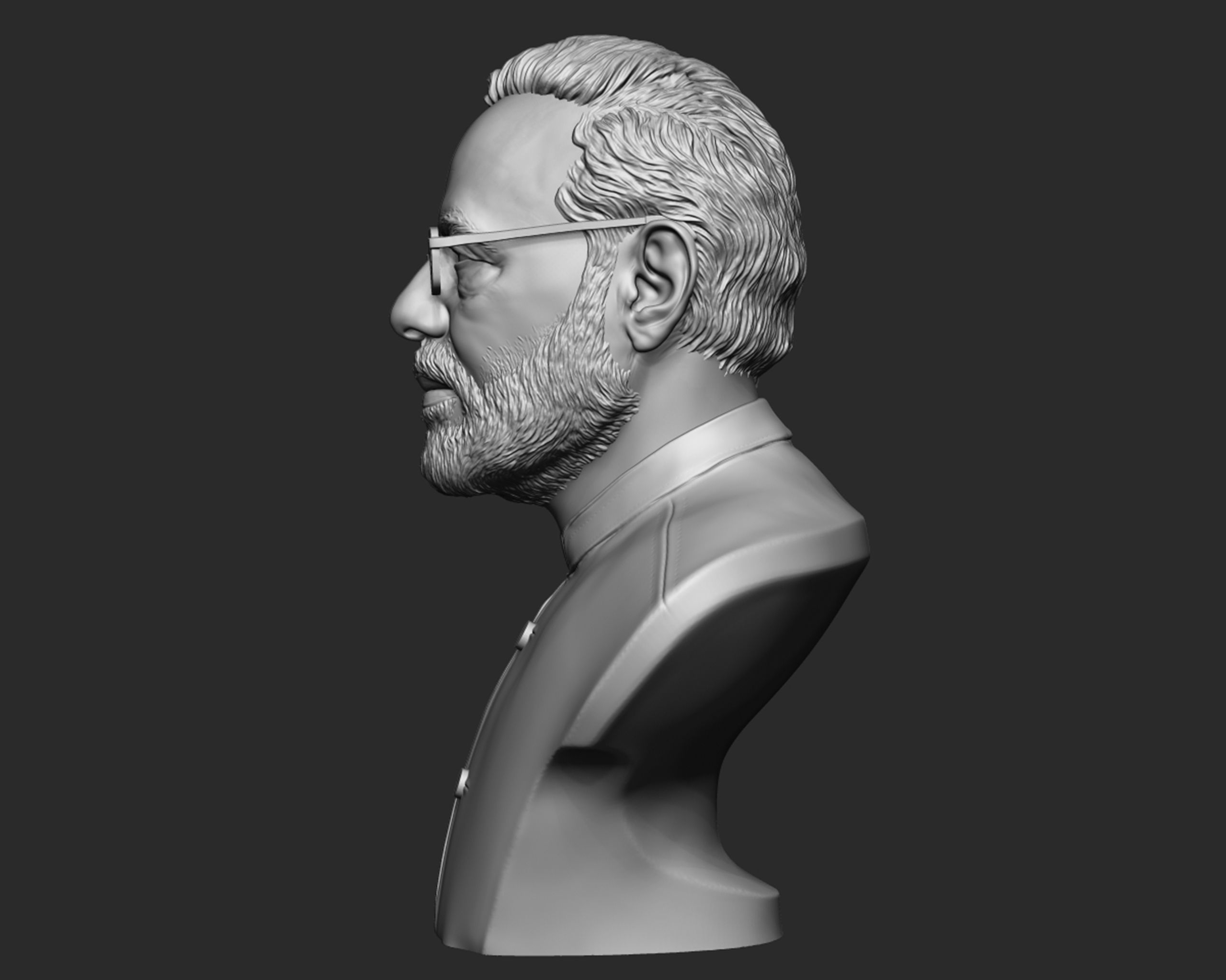 Narendra Modi 3D Portrait sculpture 3D model 3D printable | CGTrader