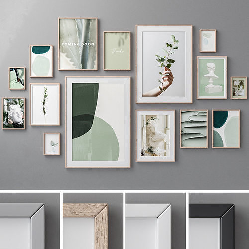 Photo Frames Set 82 3D model | CGTrader