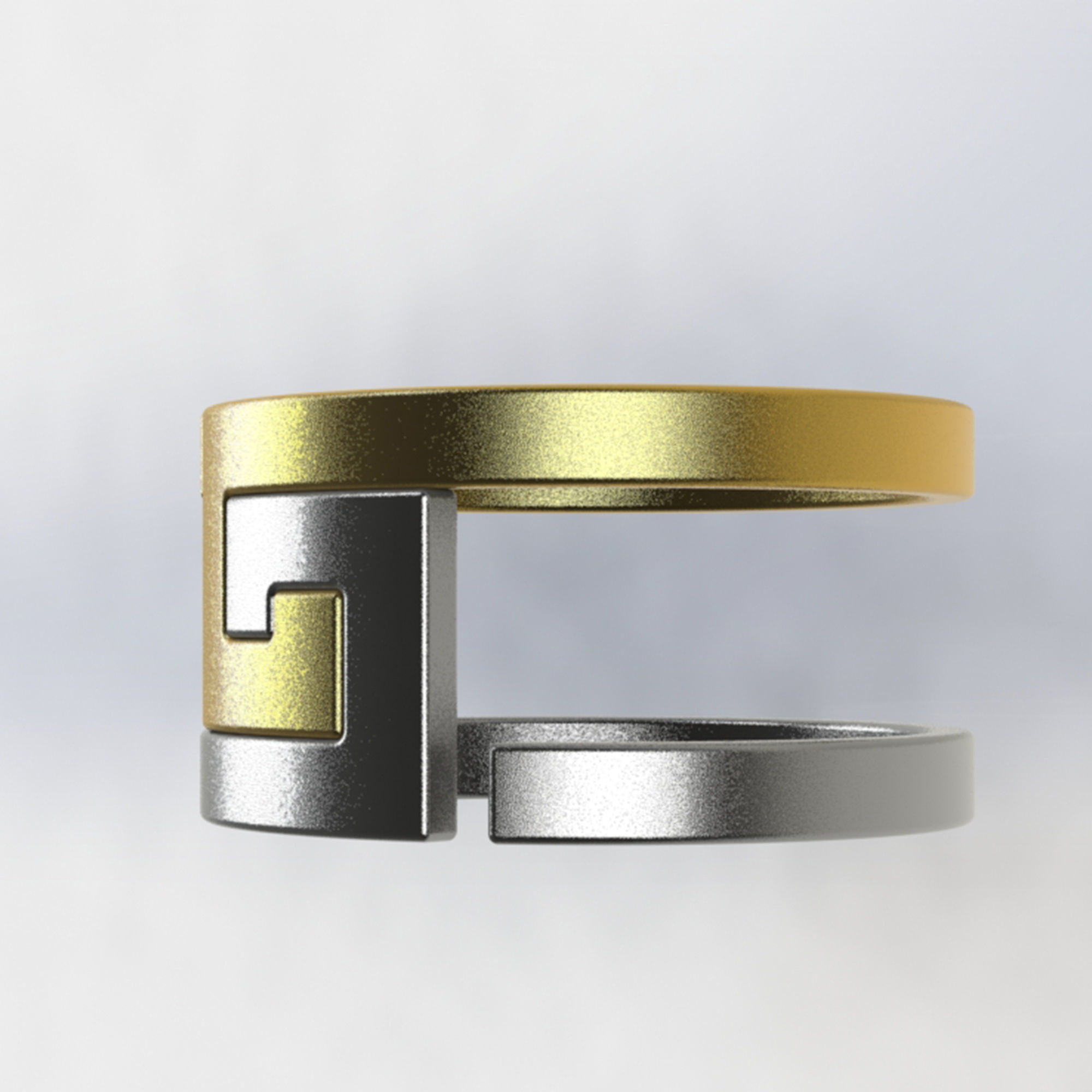 pair able ring 3D model | CGTrader