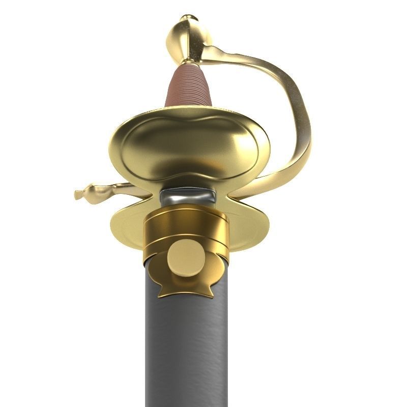 British sword free 3D model | CGTrader