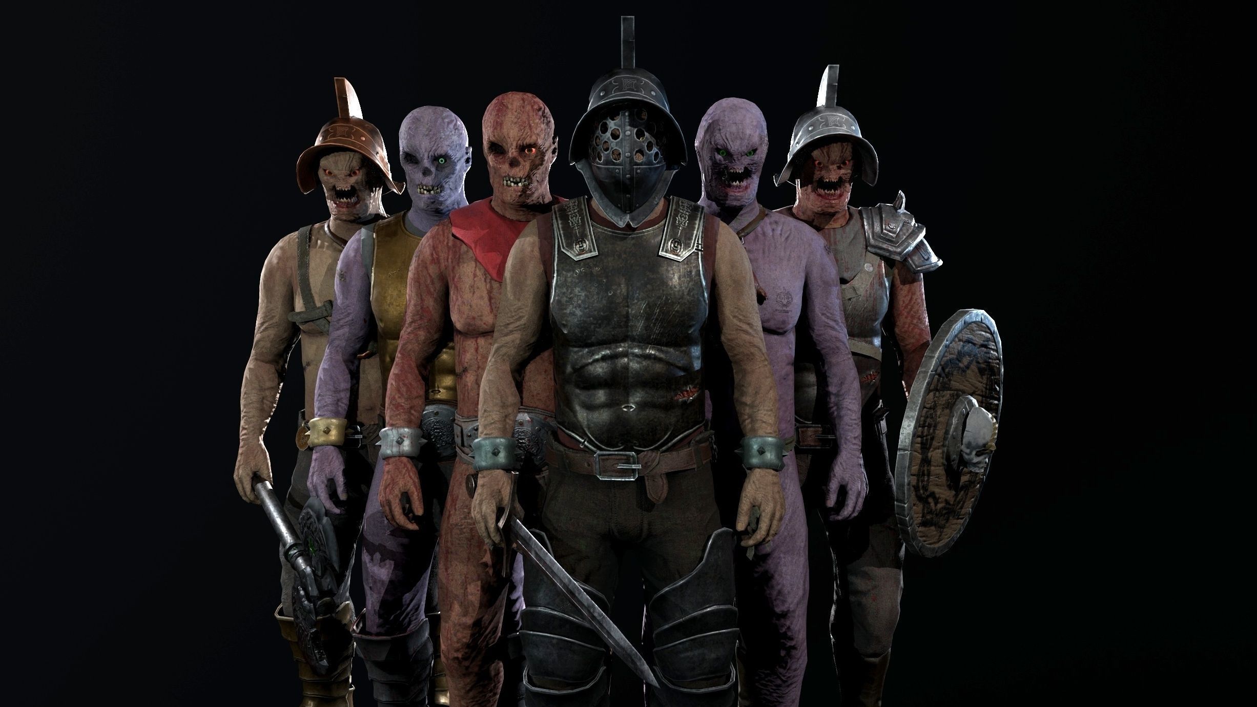 Crypt Fiend modular character - demo scene free VR / AR / low-poly 3D ...