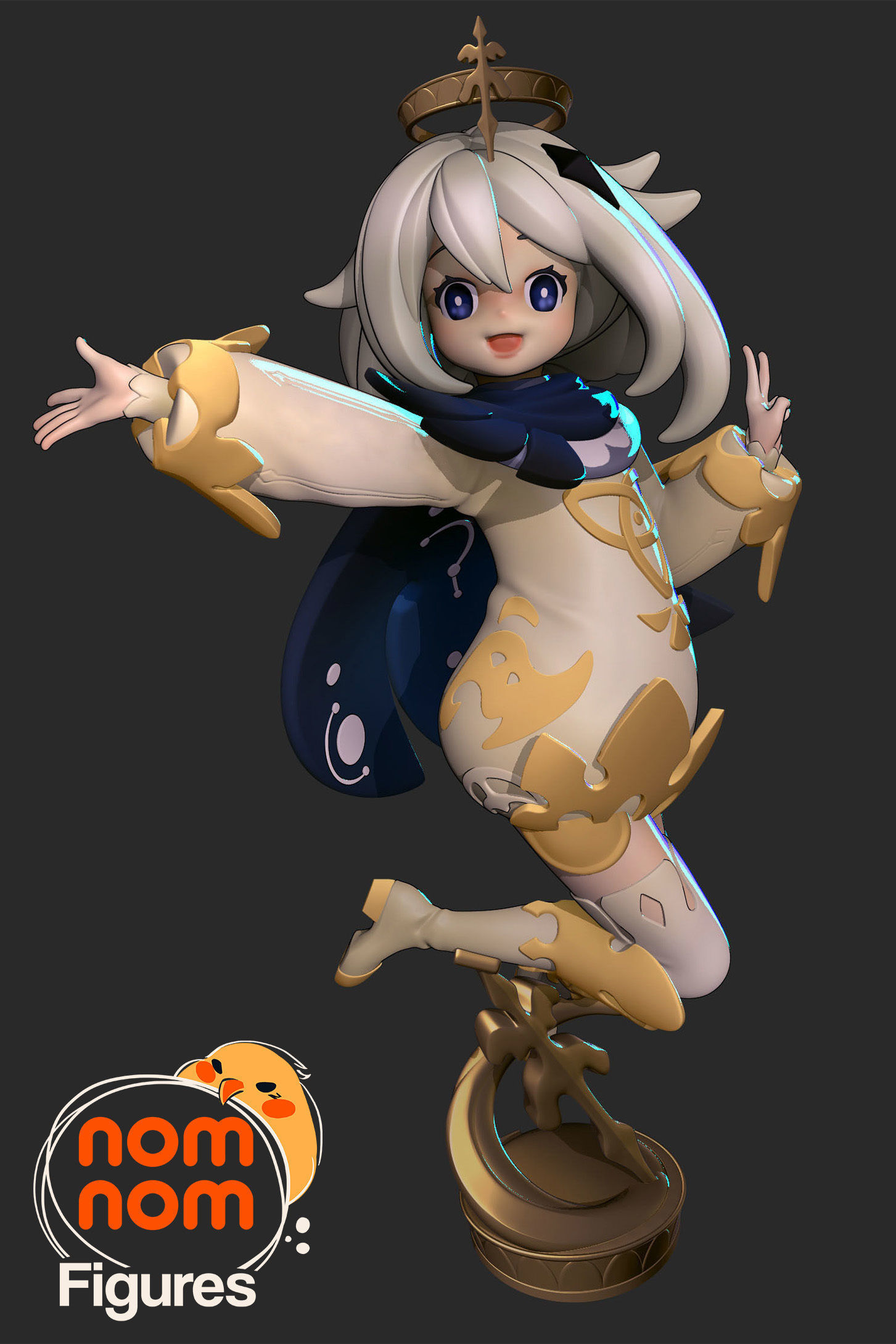 Paimon Genshin Impact 3D model 3D printable | CGTrader