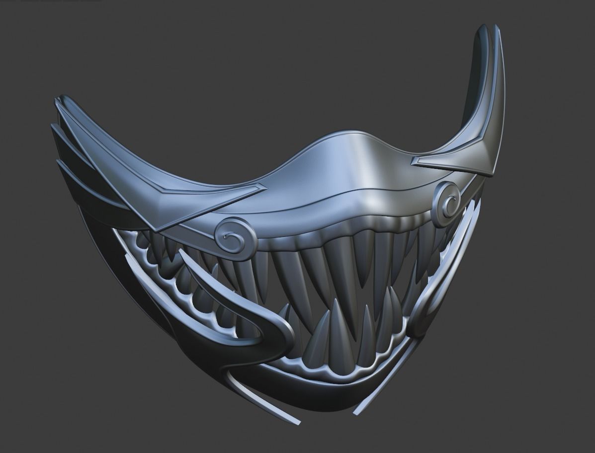 Mileena custom female mask from Mortal Kombat 11 3D model 3D printable ...