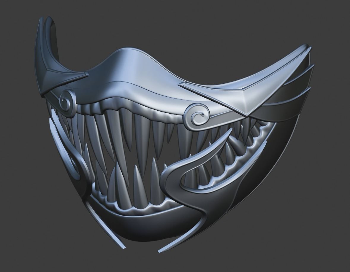 Mileena custom female mask from Mortal Kombat 11 3D model 3D printable ...