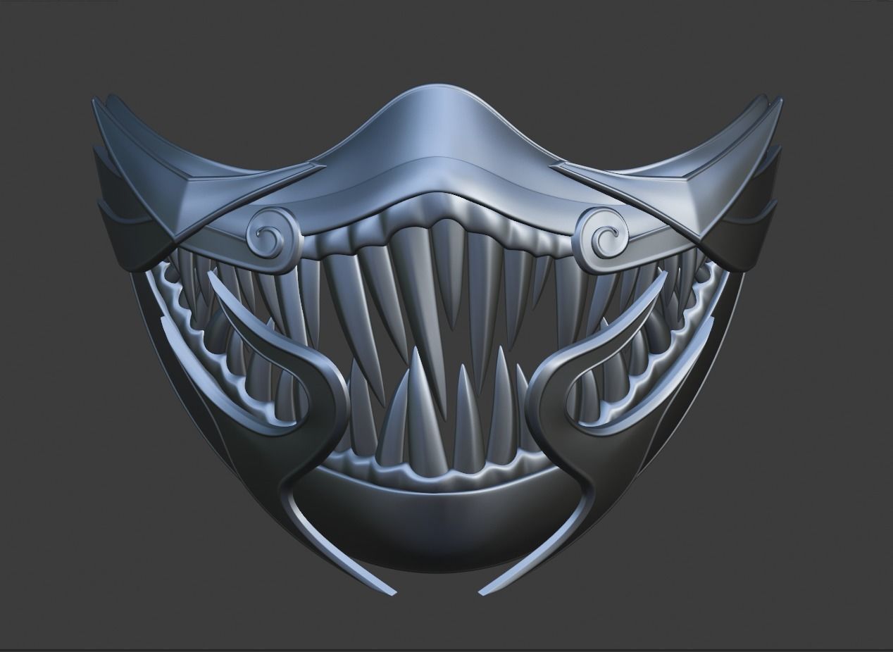 Mileena custom female mask from Mortal Kombat 11 3D model 3D printable ...