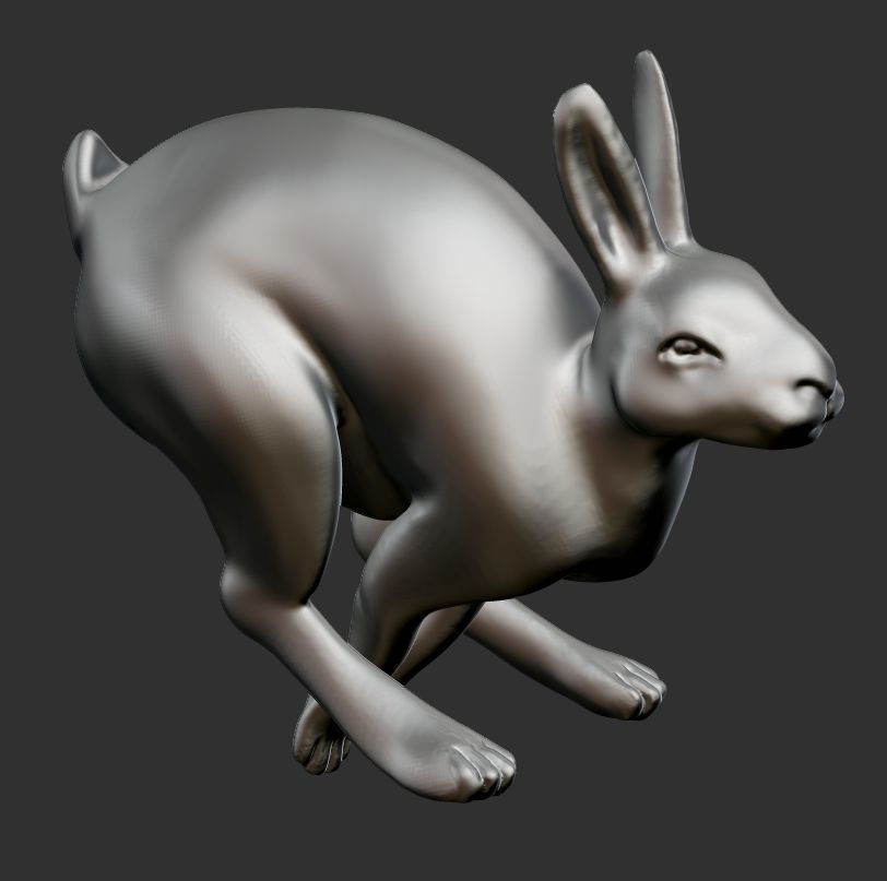 RABBIT running 3D model 3D printable | CGTrader