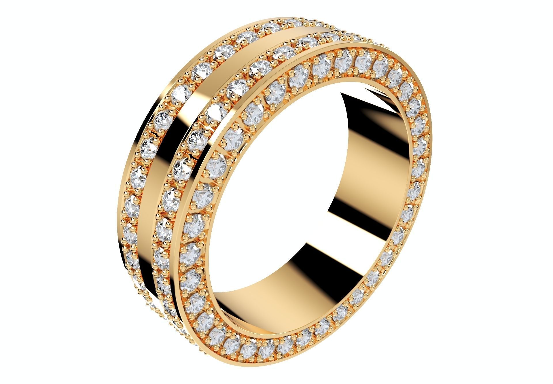 Wedding Set Ring Women Men Ring CAD Design-PSJM001V16 3D model 3D ...