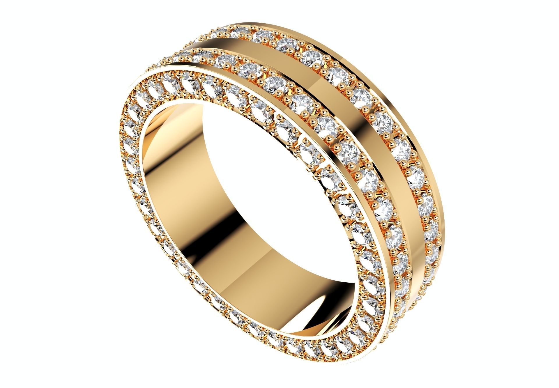 Wedding Set Ring Women Men Ring CAD Design-PSJM001V16 3D model 3D ...