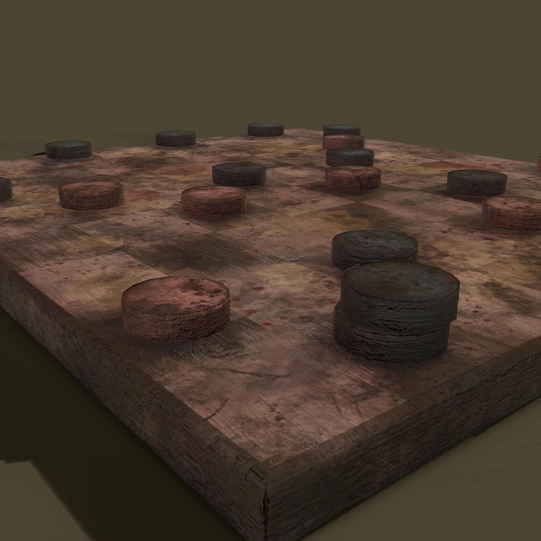 3D model Stylized Medieval Checkers VR / AR / low-poly | CGTrader