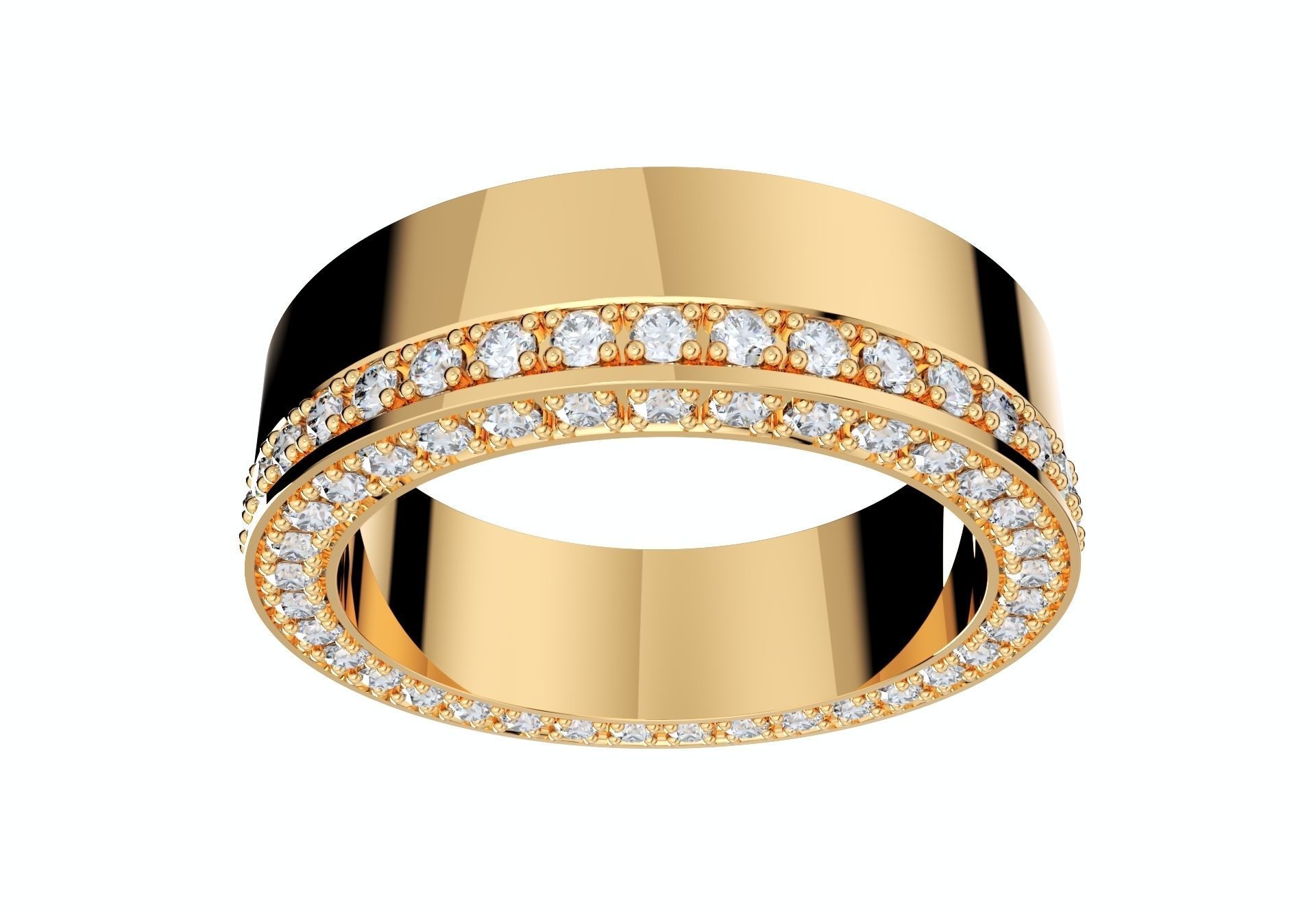 Wedding Set Rings For Women And Men CAD Design-PSJM001V17 3D model 3D ...
