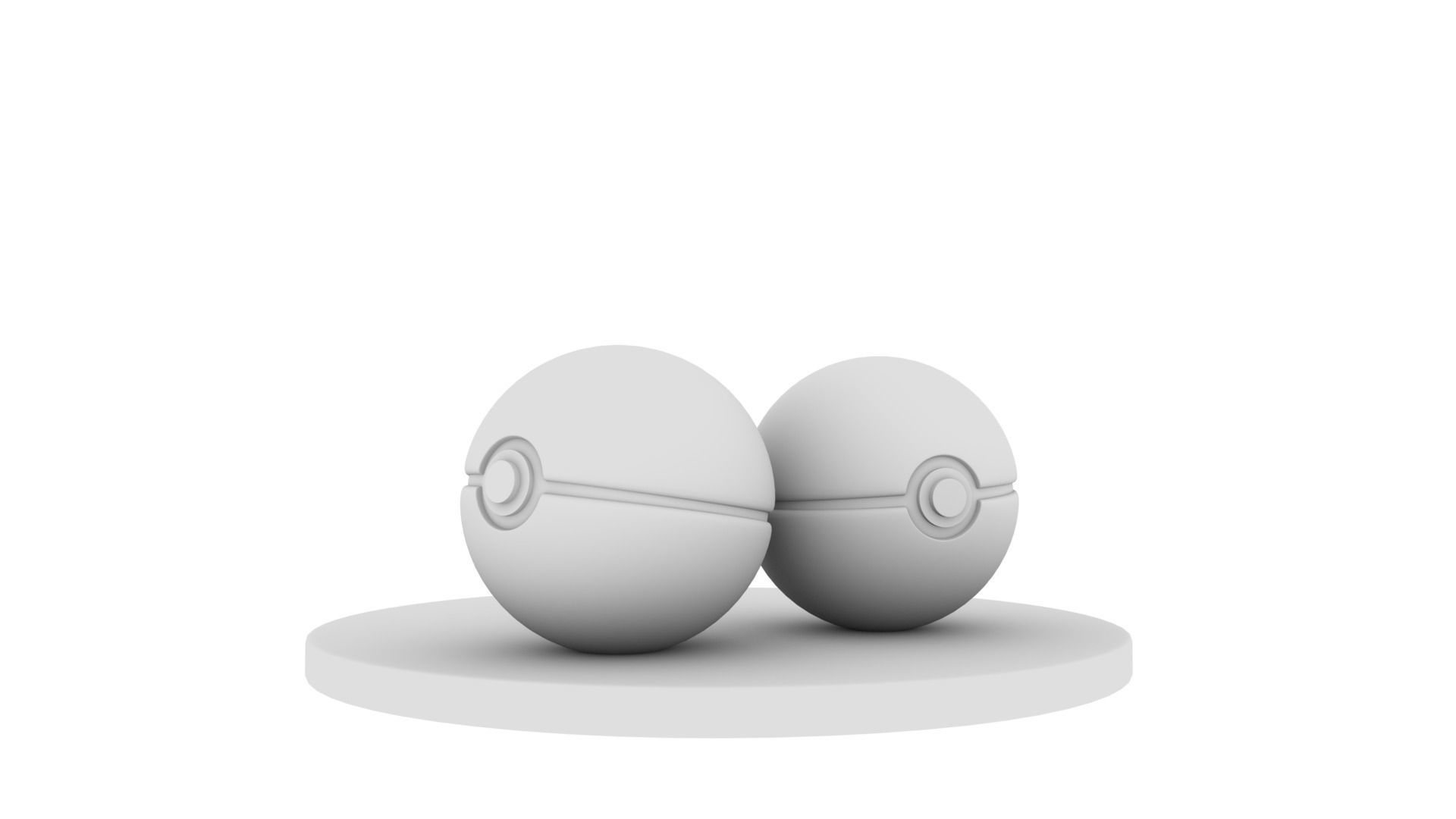 3D model Pokemon Pokeballs VR / AR / low-poly | CGTrader