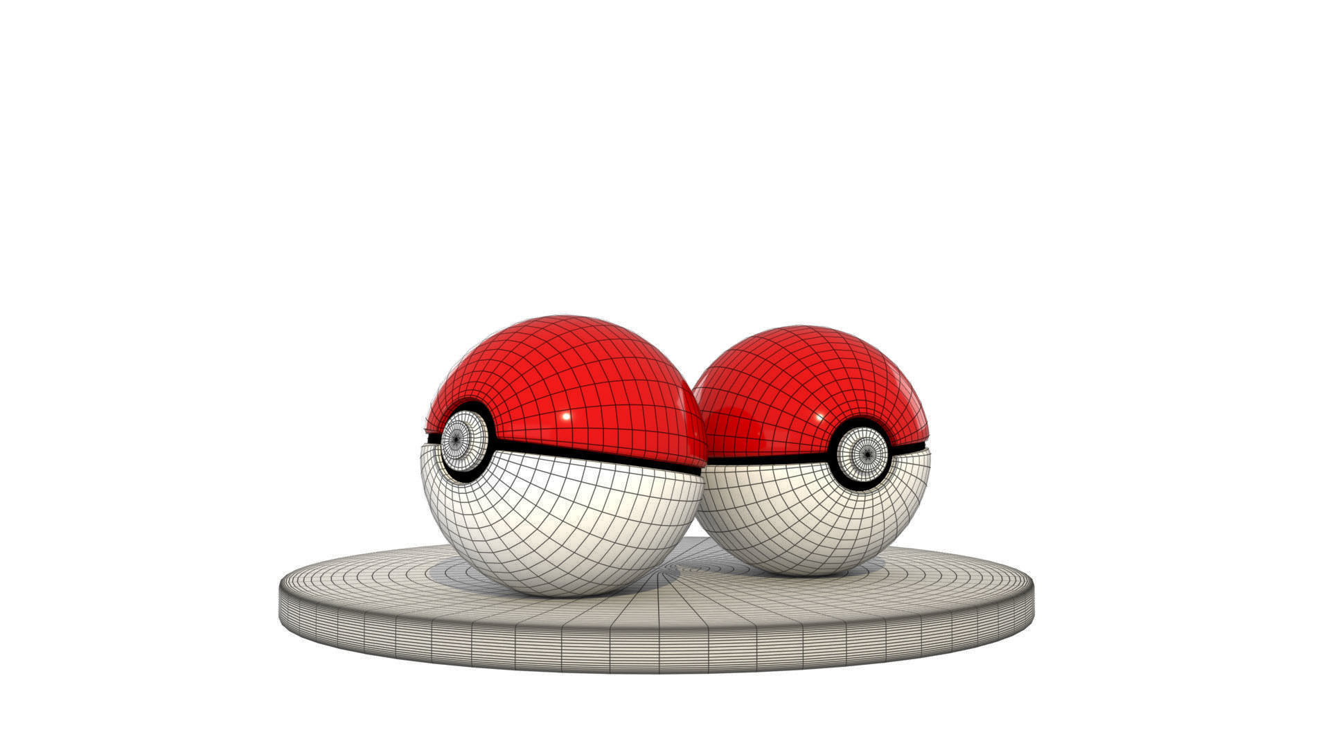 3D model Pokemon Pokeballs VR / AR / low-poly | CGTrader