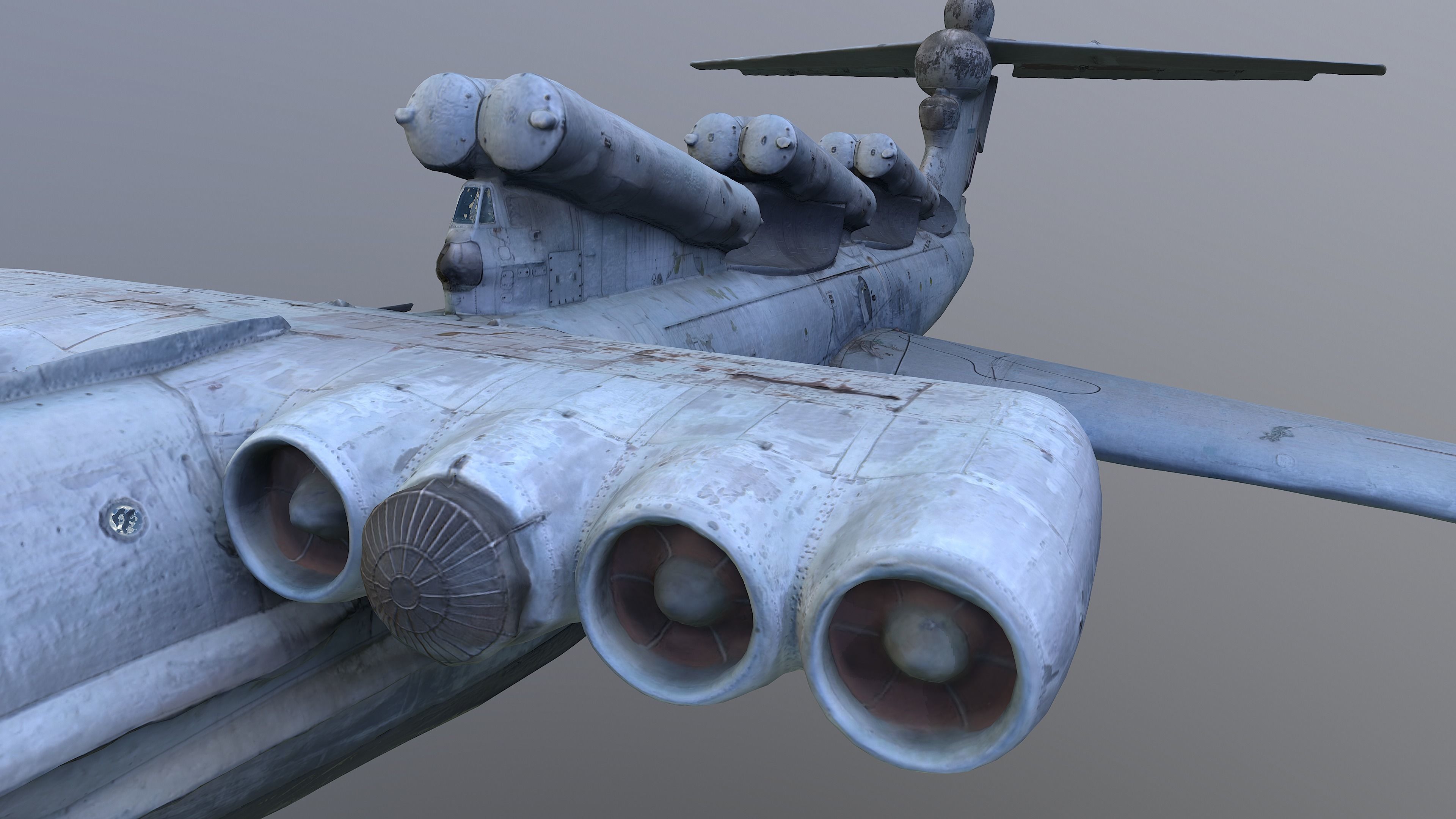 3D model Caspian Sea Monster ekranoplan Lun Low poly VR / AR / low-poly ...