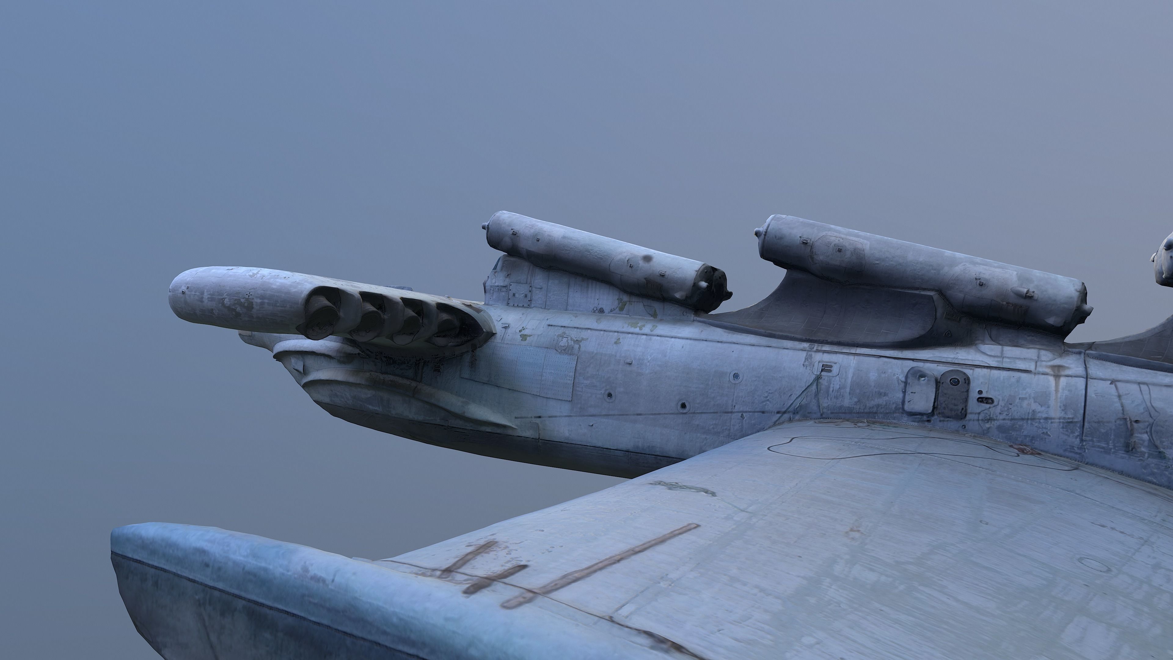 3D model Caspian Sea Monster ekranoplan Lun Low poly VR / AR / low-poly ...