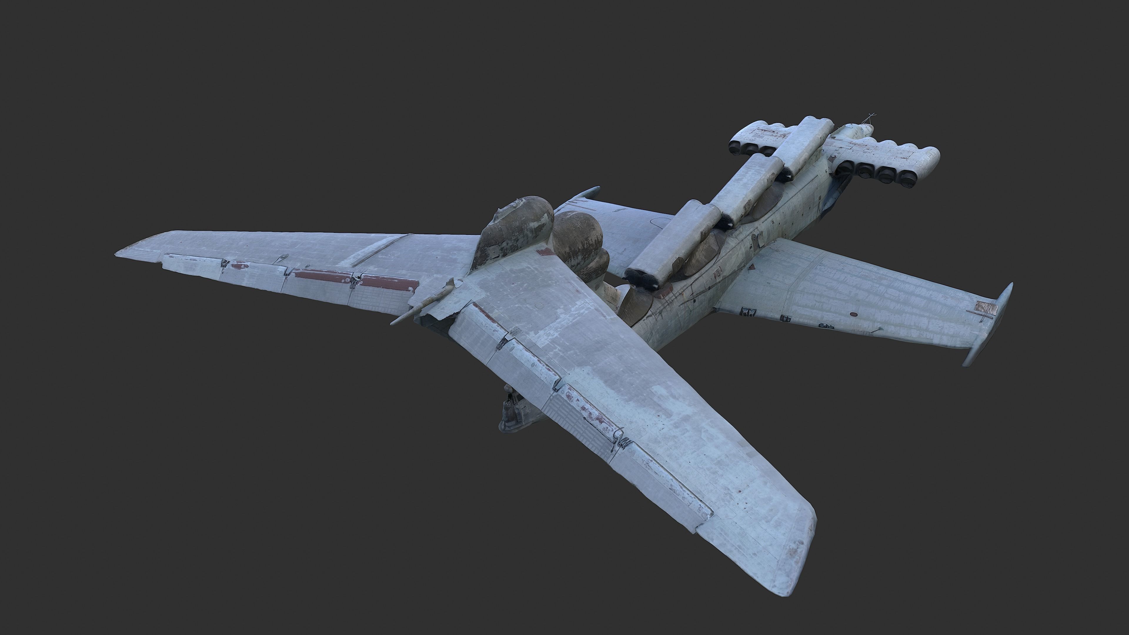 3D model Caspian Sea Monster ekranoplan Lun Low poly VR / AR / low-poly ...