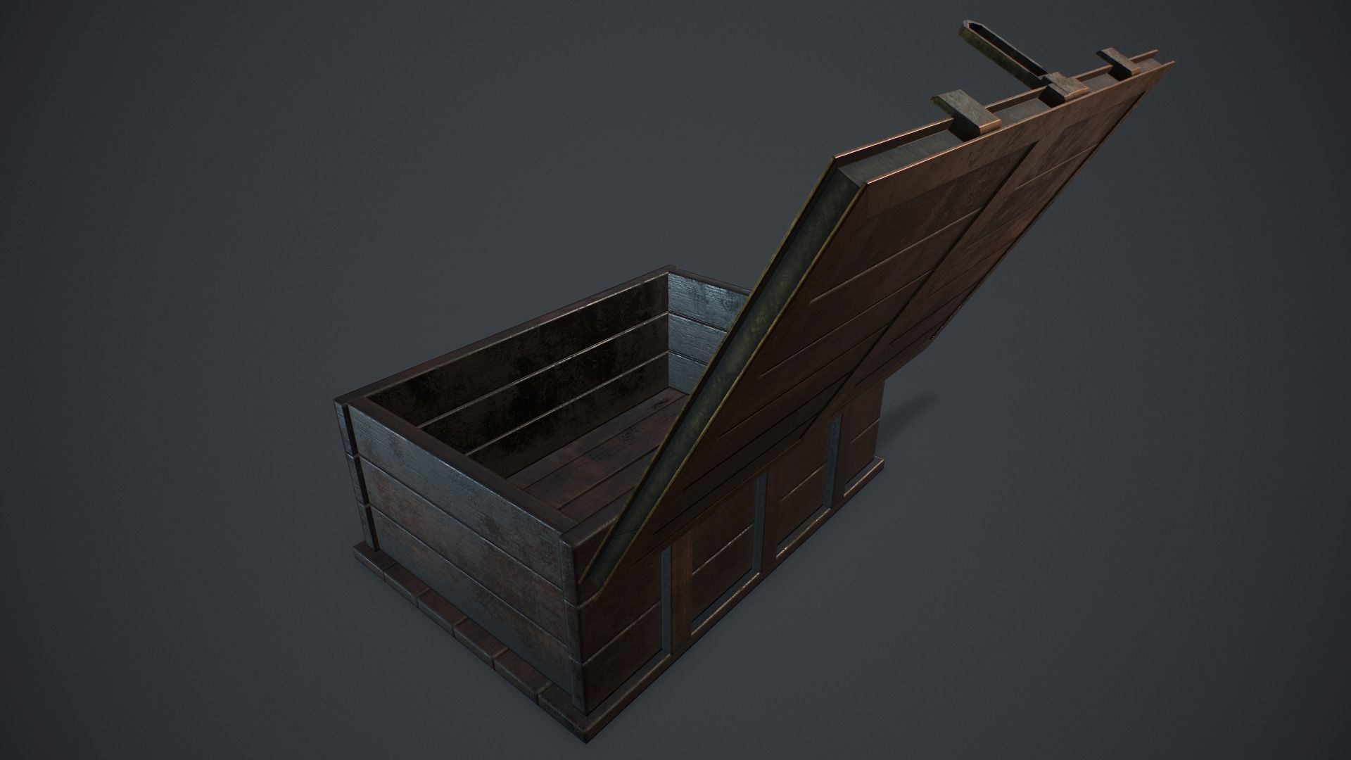 Set medieval storage boxes free VR / AR / low-poly 3D model | CGTrader