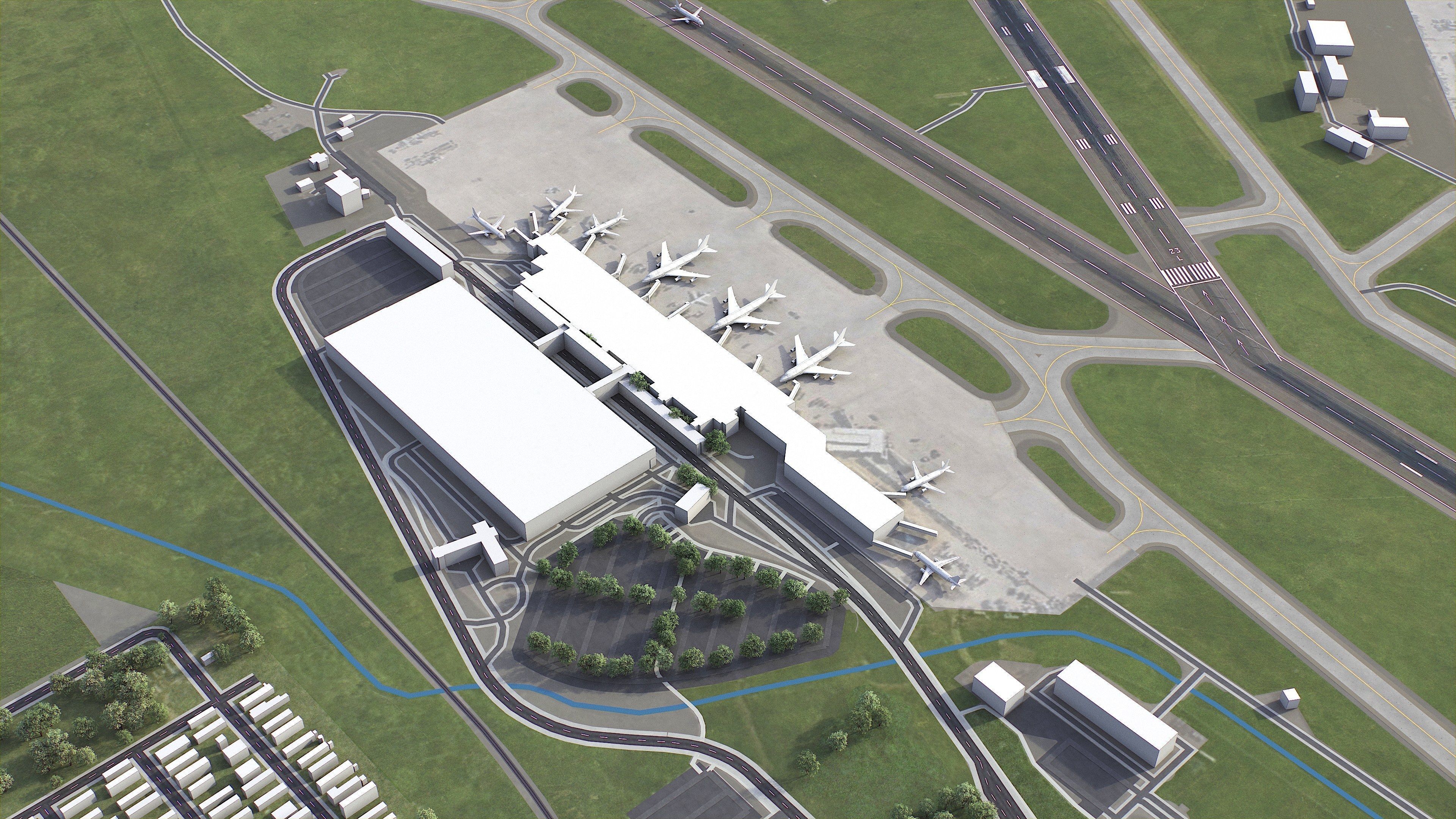 3D model Madison Dane County Airport VR / AR / low-poly | CGTrader