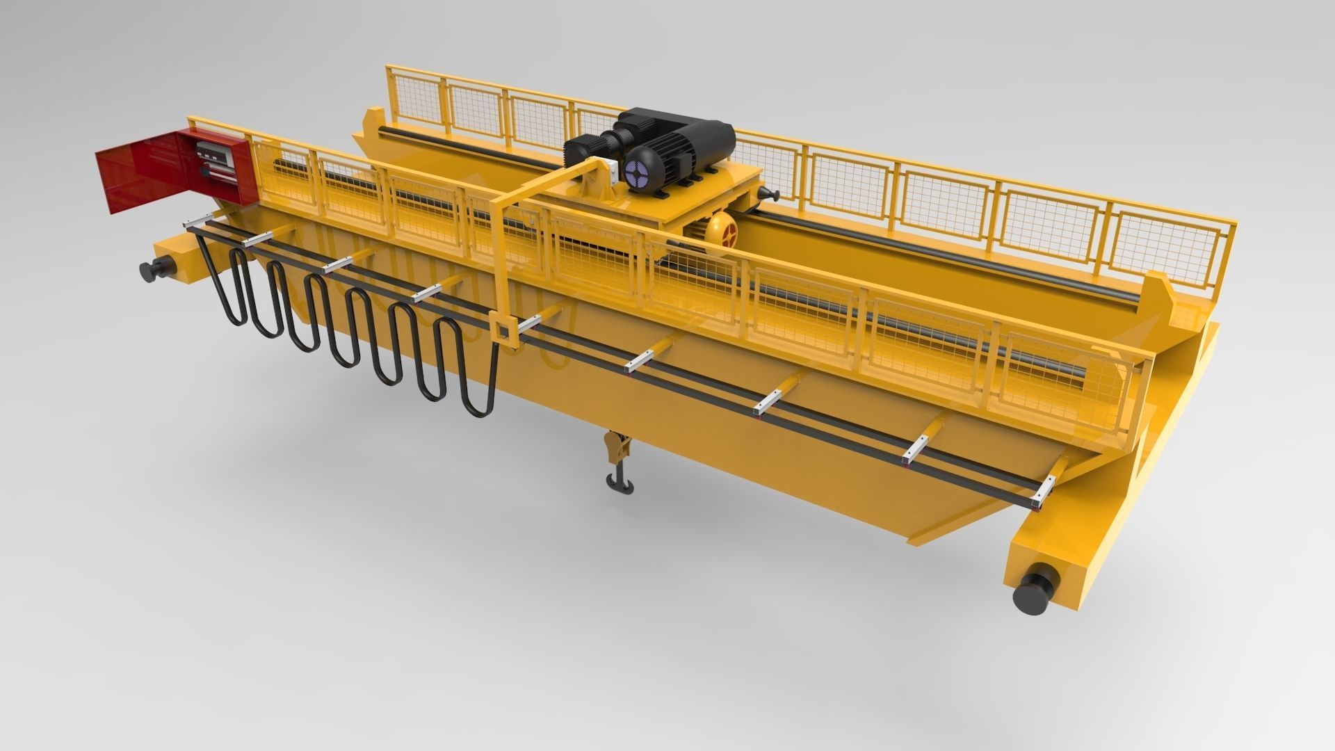 Overhead Crane 3D model | CGTrader
