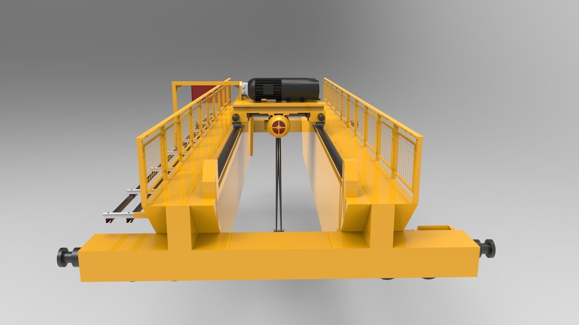 Overhead Crane 3D model | CGTrader