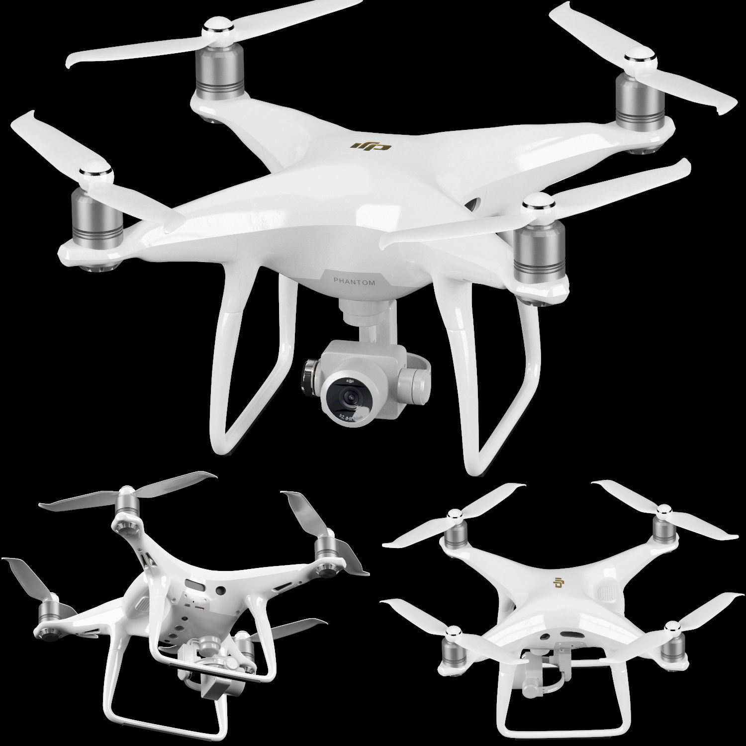 Drone DJI Phantom 4 3D model | CGTrader