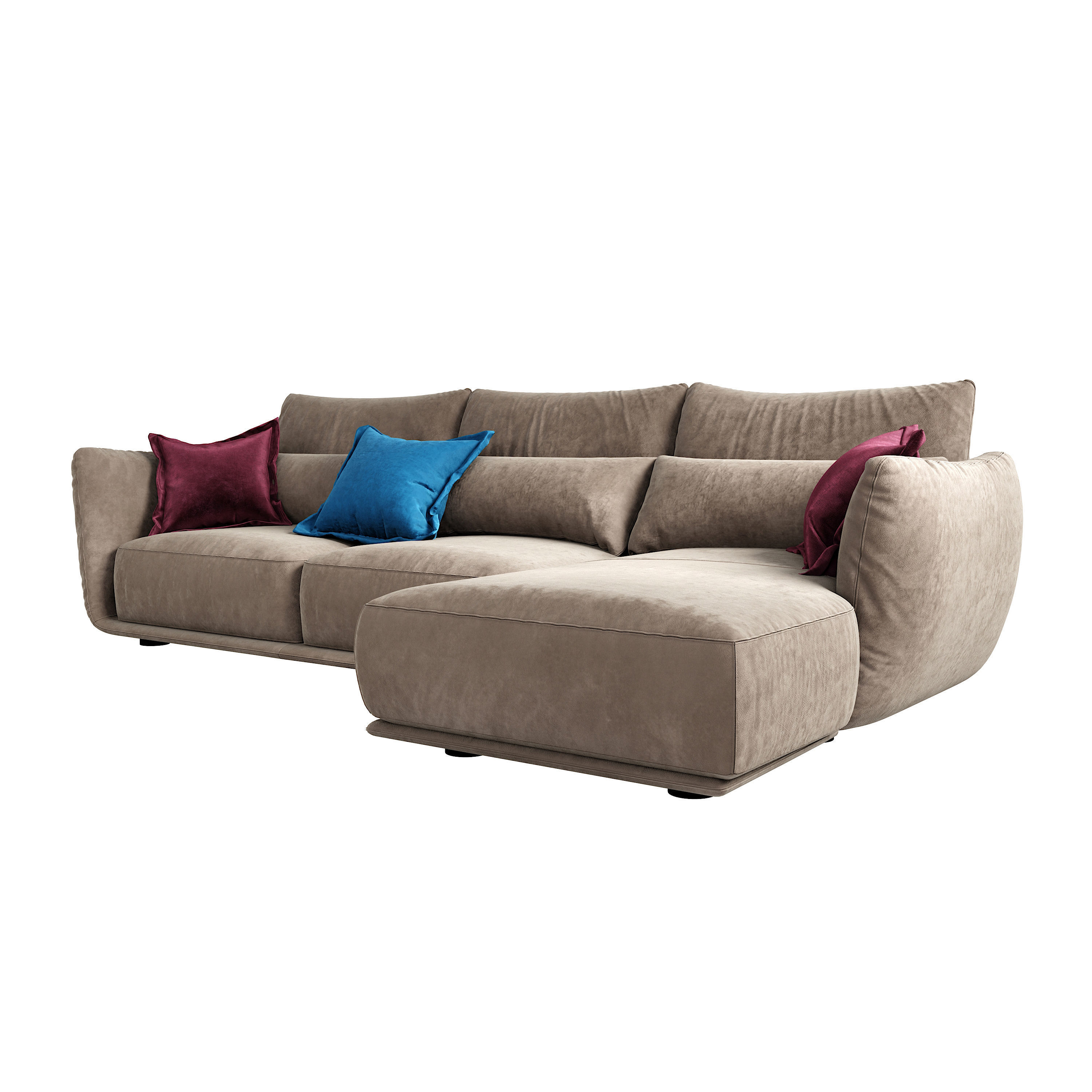 Cierre imbottiti Clift sectional Sofa long chair left arm 3D model ...