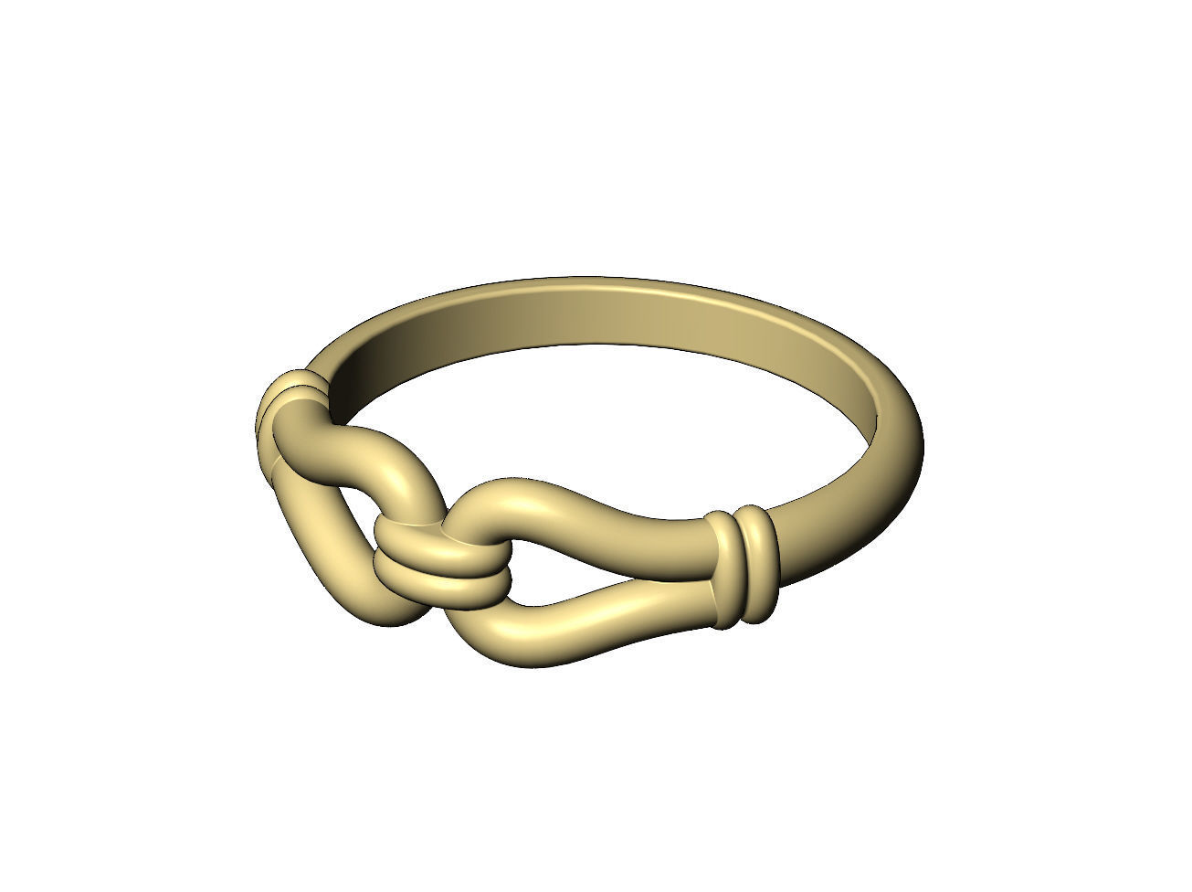 Double loop ring US size 5 to 11 3D model 3D printable | CGTrader