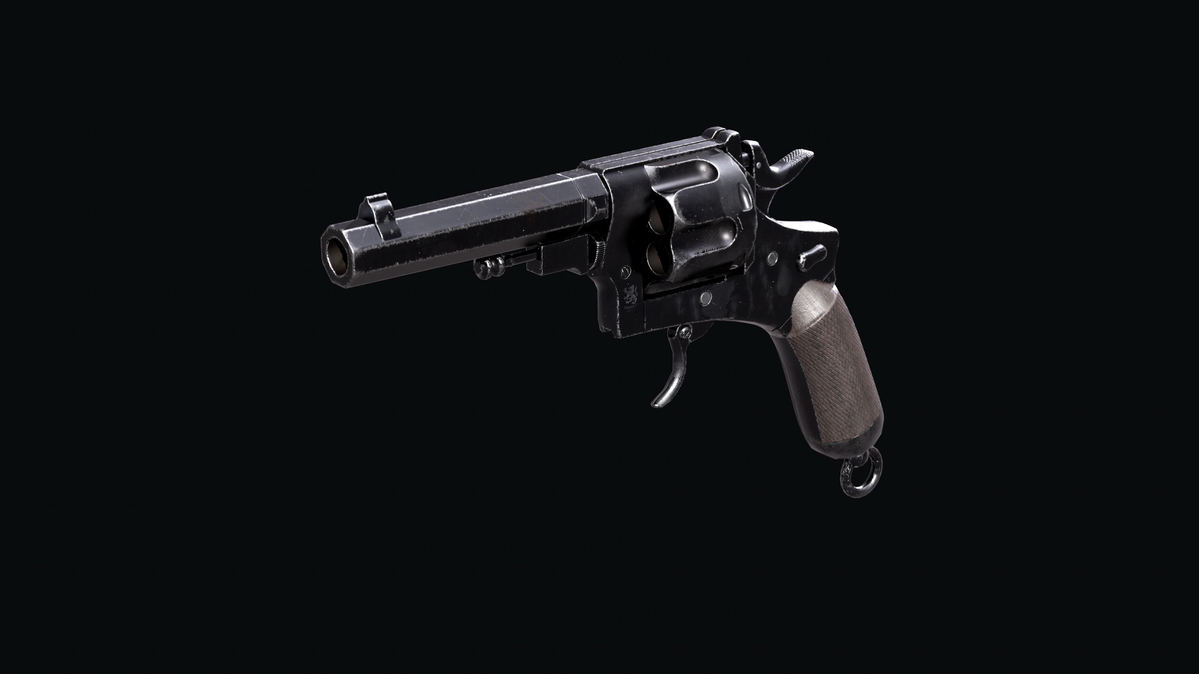 3D model The old Italian revolver Bodeo M1889 VR / AR / low-poly | CGTrader