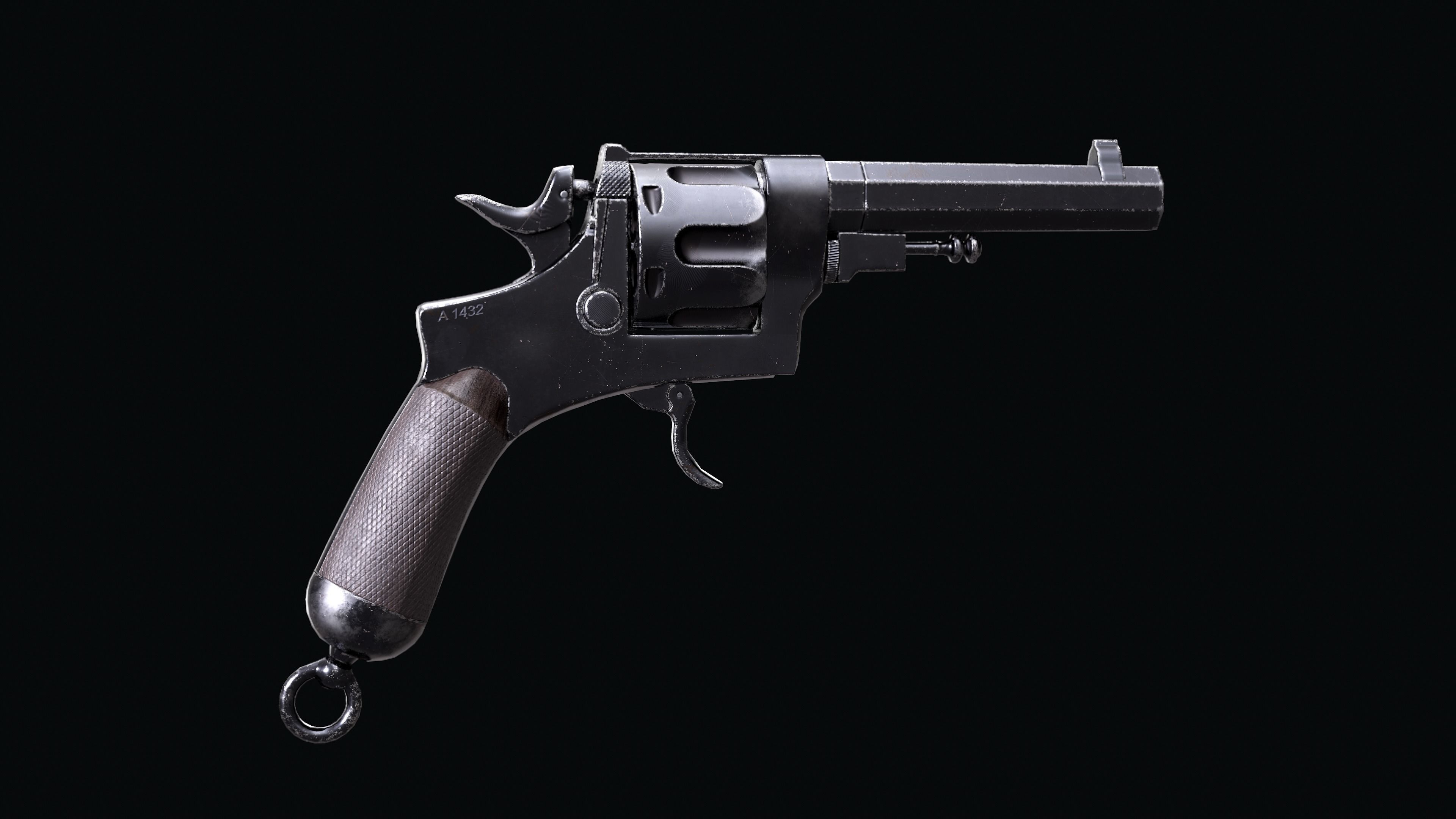 3D model The old Italian revolver Bodeo M1889 VR / AR / low-poly | CGTrader
