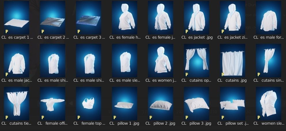The cloth library a blender addon for cloth simulation 3D model | CGTrader