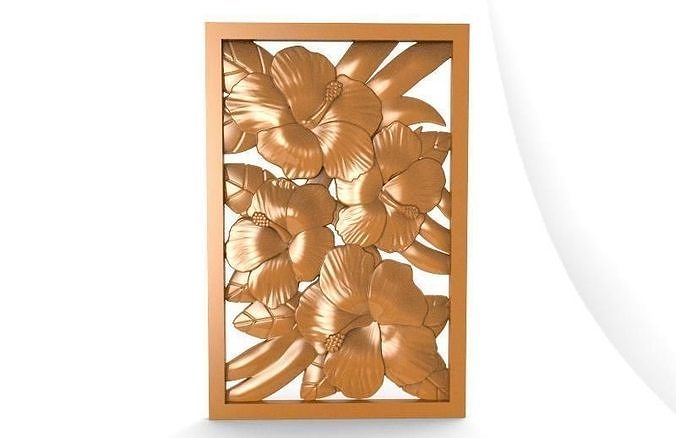 Flowers CNC 3D model 3D printable | CGTrader