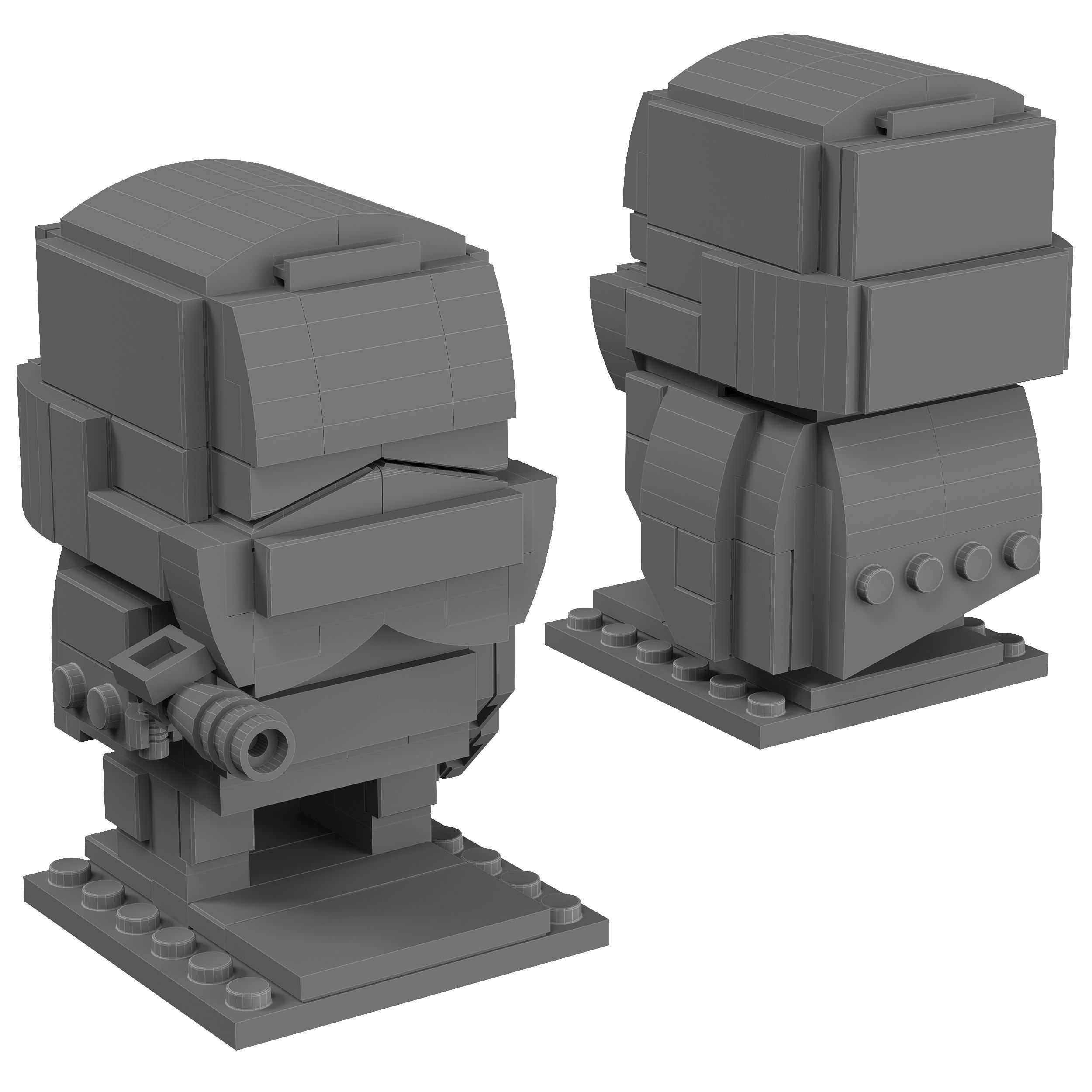 Lego Brickheadz - 41486 Captain Phasma 3D model | CGTrader