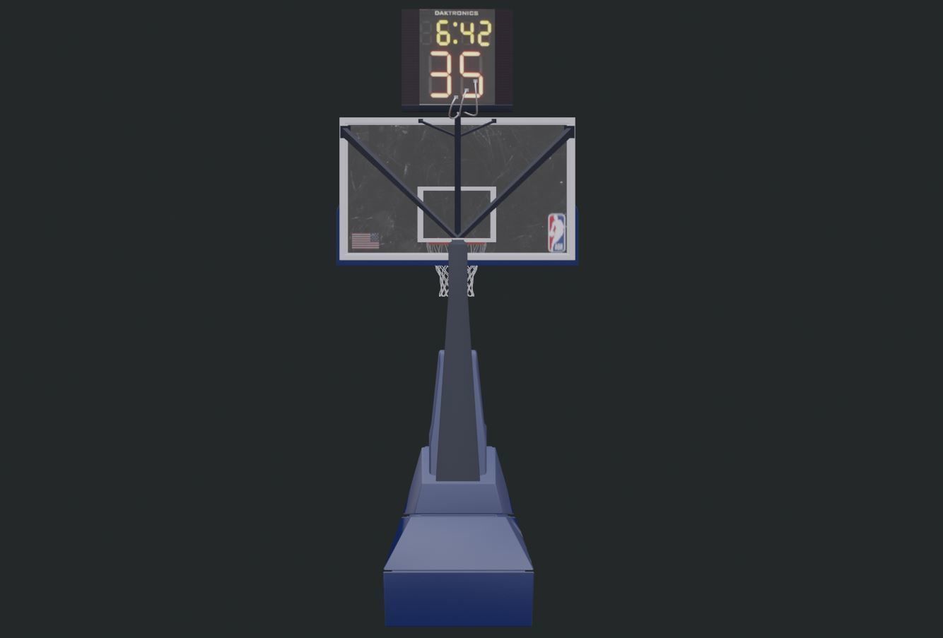 NBA Basketball Hoop 3D model | CGTrader