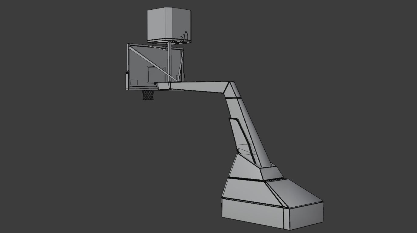 NBA Basketball Hoop 3D model | CGTrader