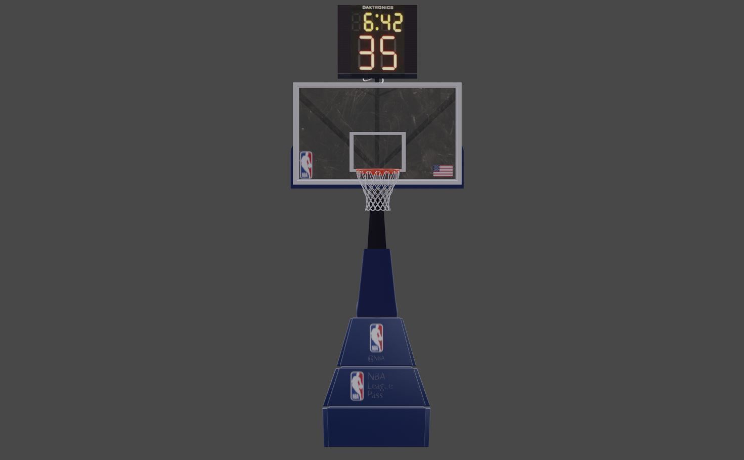 NBA Basketball Hoop 3D model | CGTrader