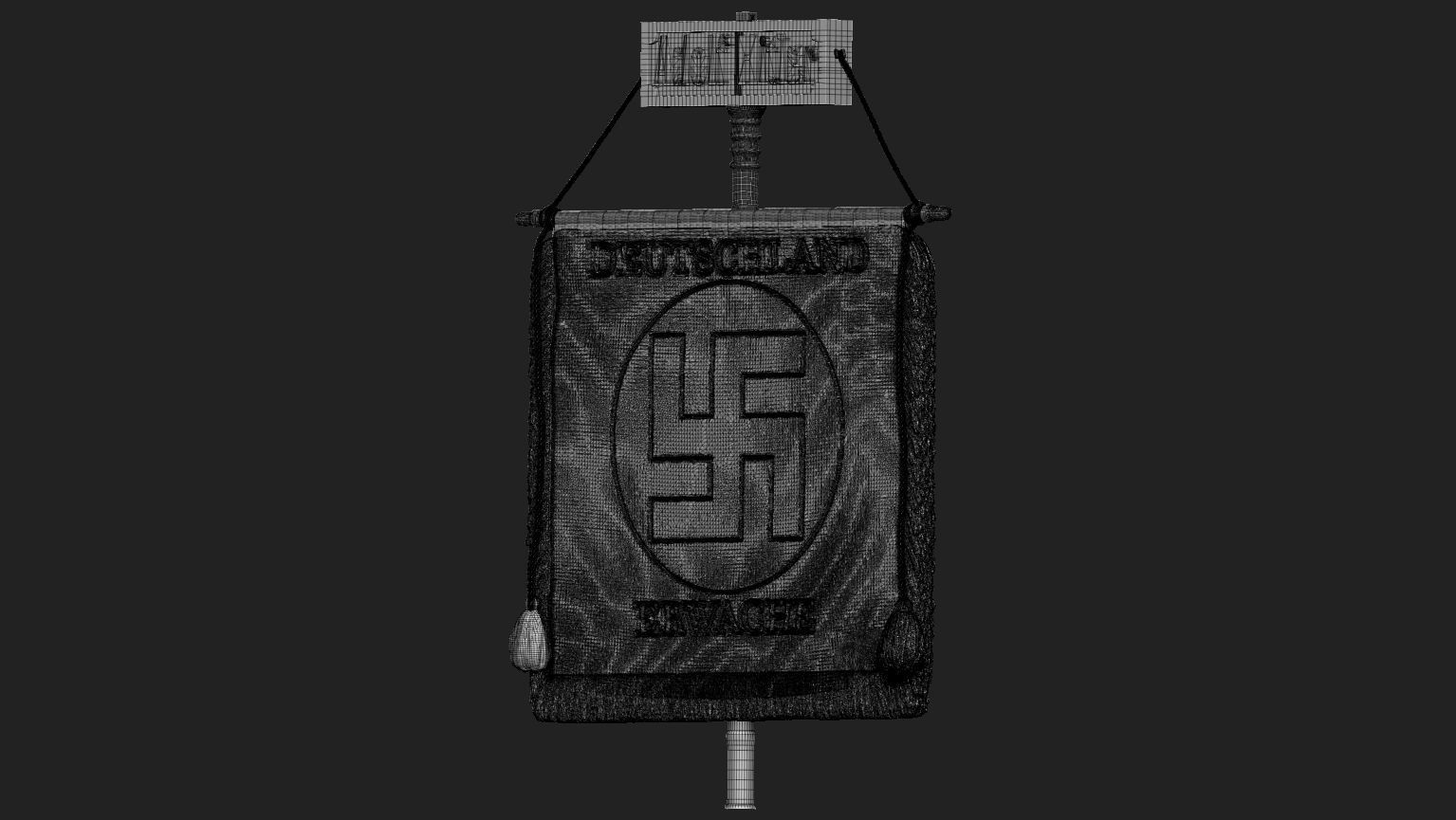 Nazi Banner 3D model 3D printable | CGTrader