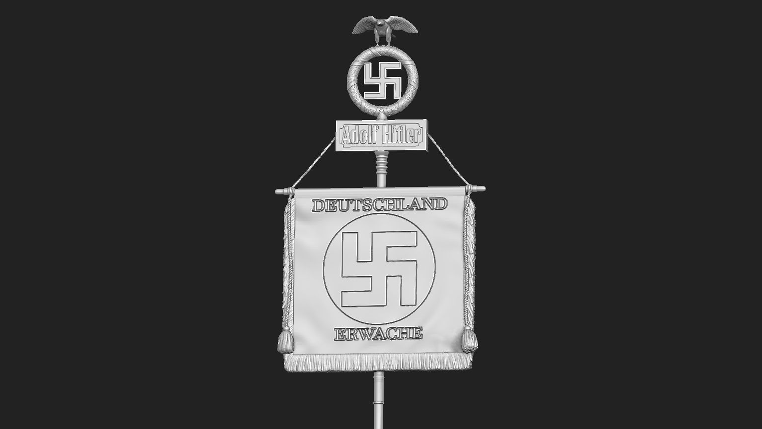 Nazi Banner 3D model 3D printable | CGTrader