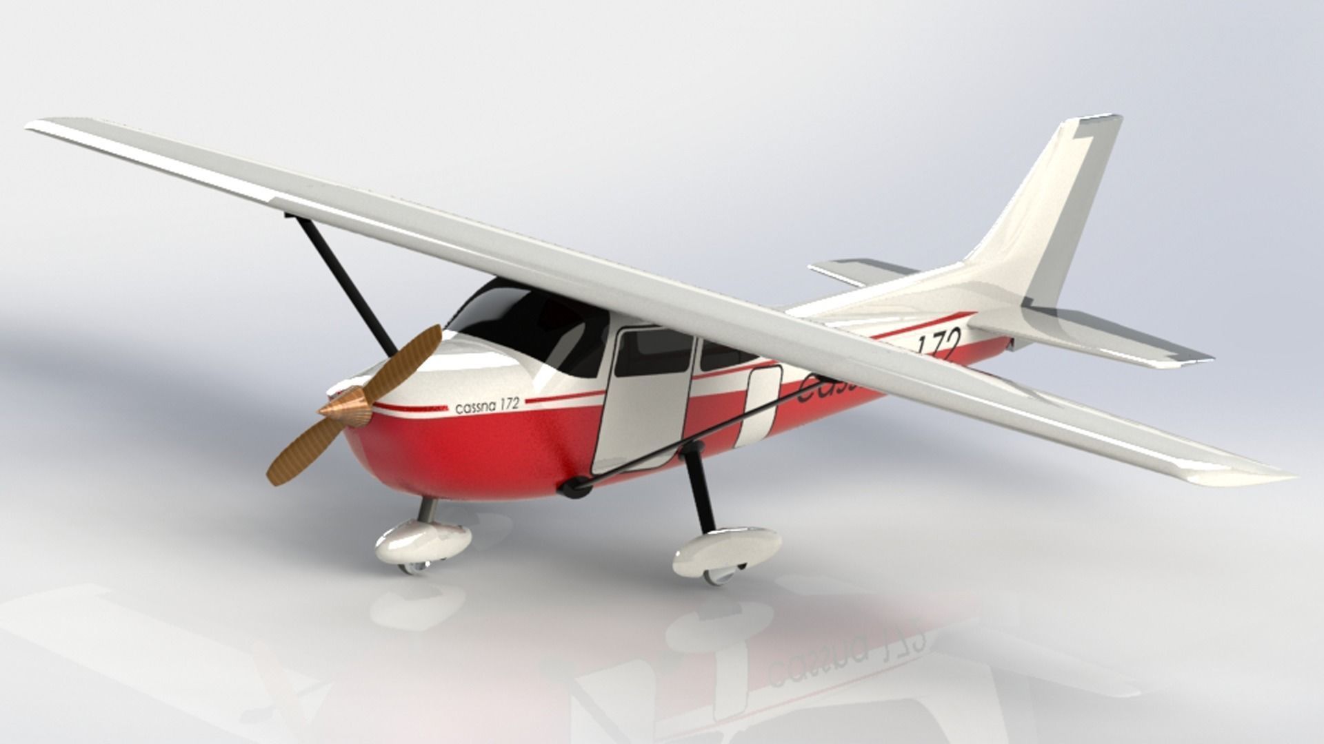 Cessna 172 3D Model free 3D model 3D printable | CGTrader