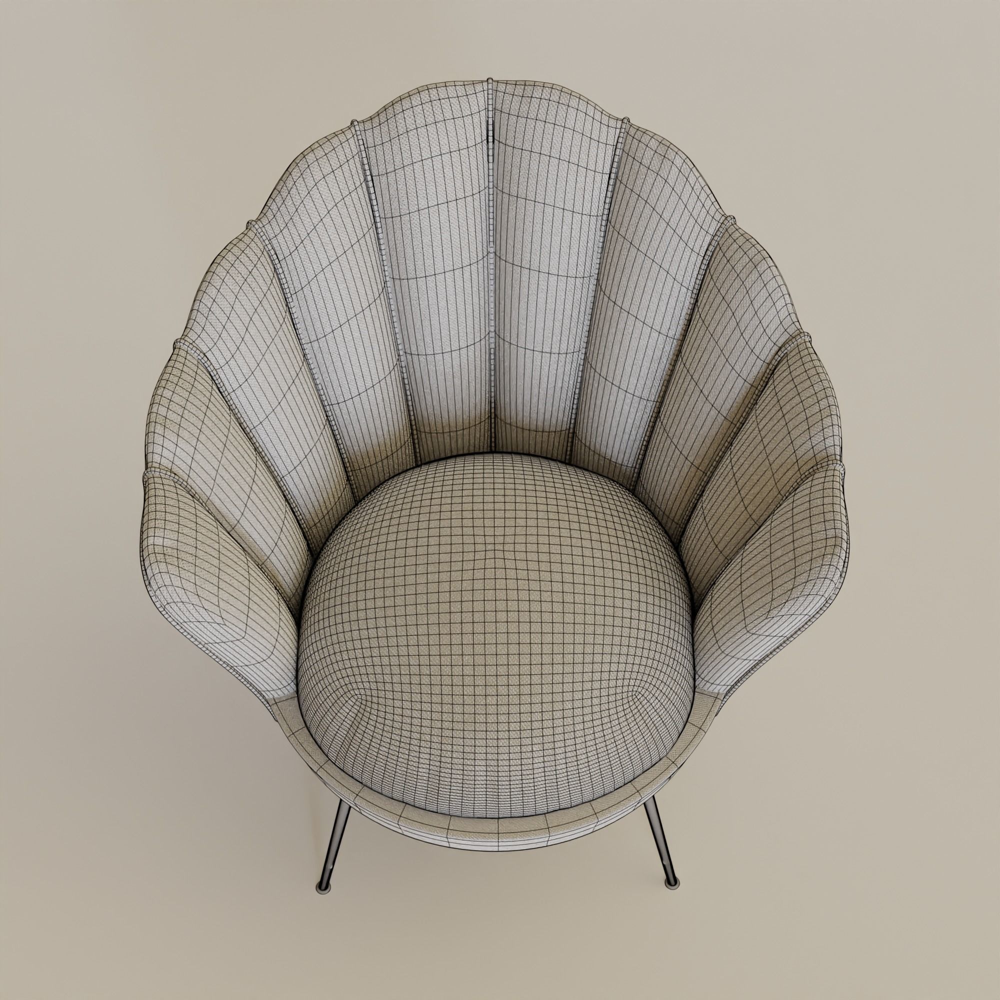 Demers Barrel Chair free 3D model | CGTrader