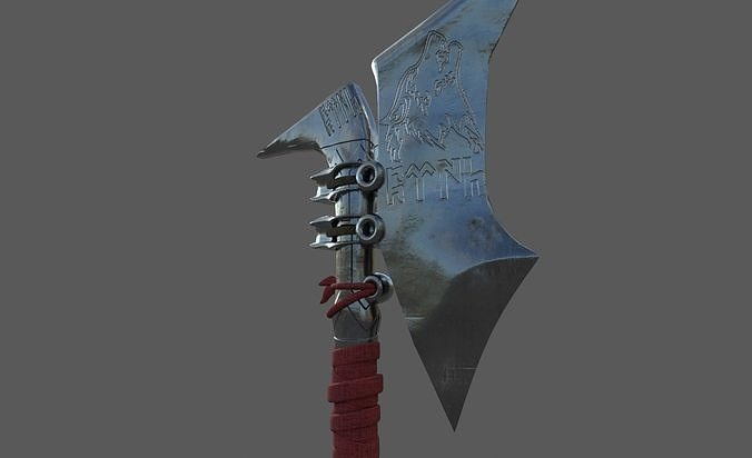 Battle Axe High Poly Game Ready free 3D model | CGTrader