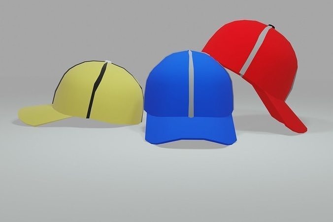 3D model Baseball cap VR / AR / low-poly | CGTrader