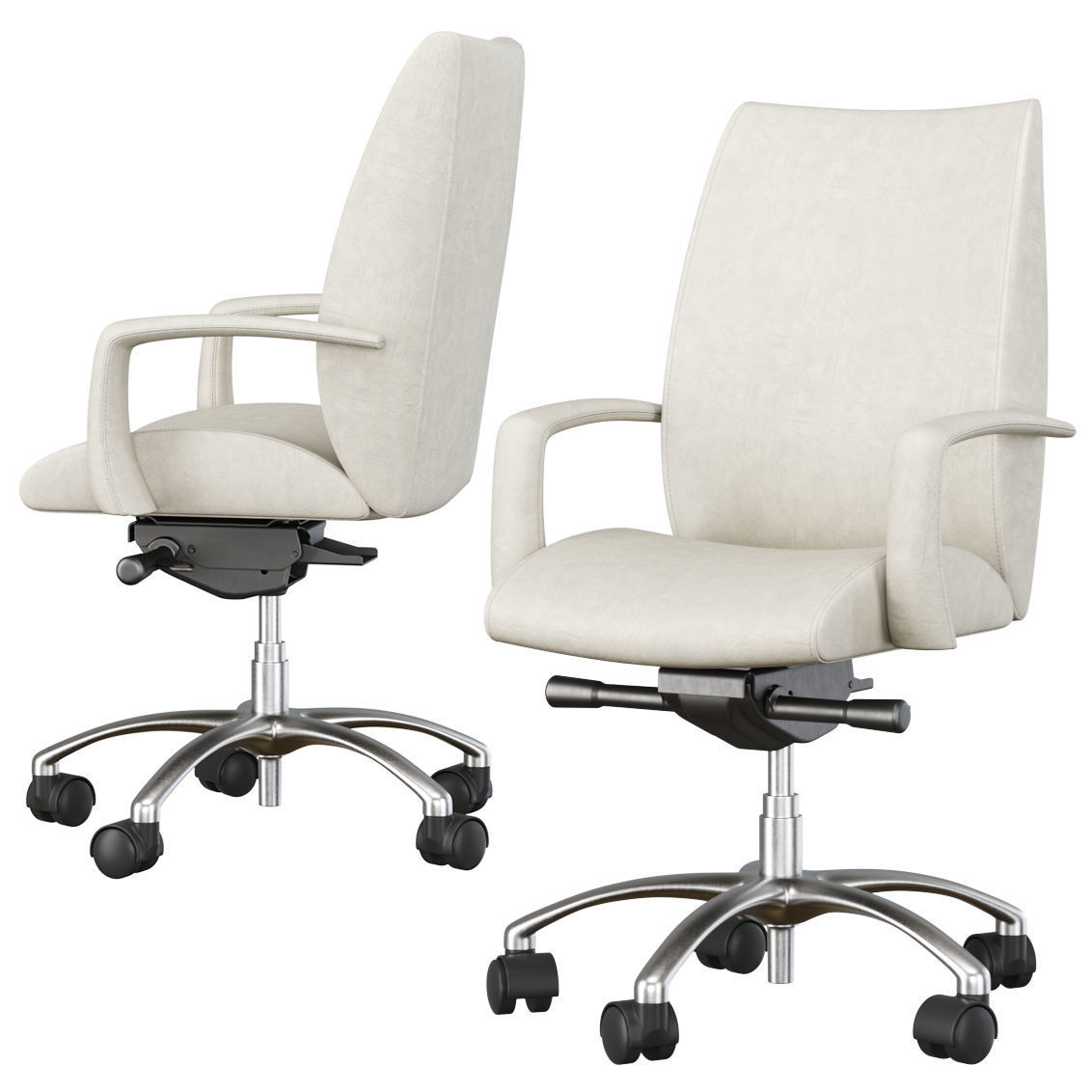 Detente Executive Mid Back Swivel Chair by HBF studio 3D model | CGTrader