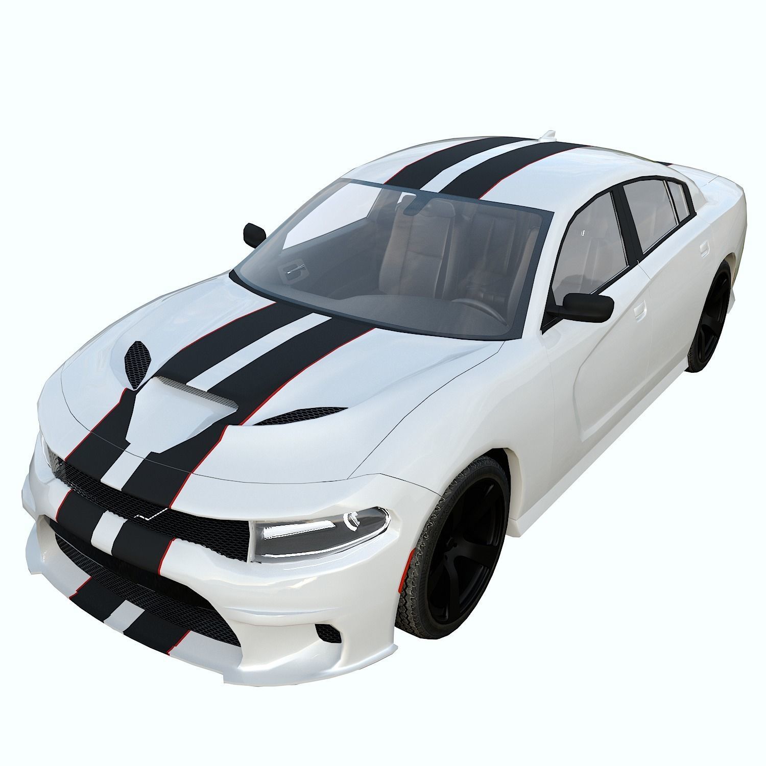 3D model Dodge Charger SRT Hellcat VR / AR / low-poly | CGTrader