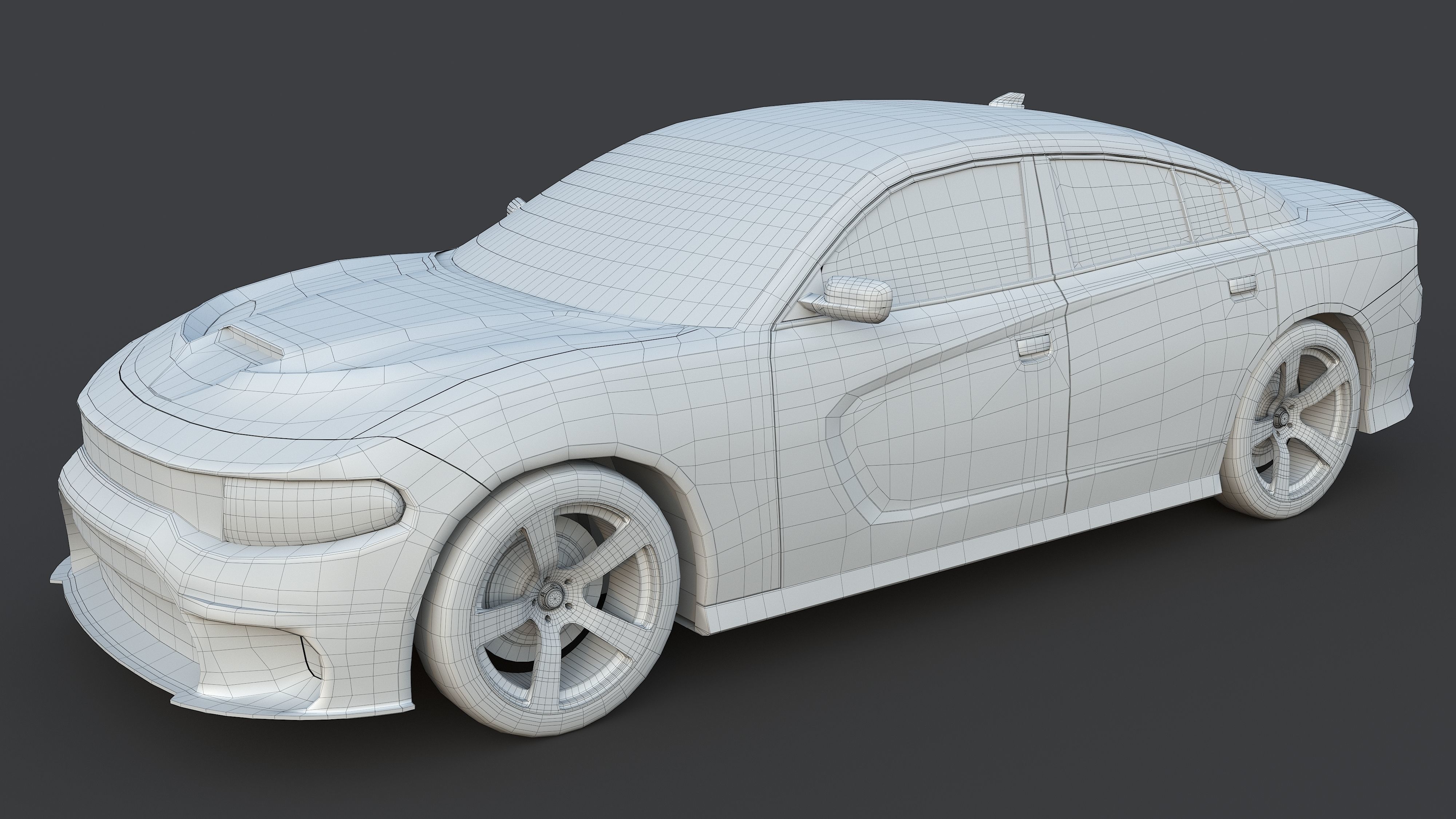 3D model Dodge Charger SRT Hellcat VR / AR / low-poly | CGTrader