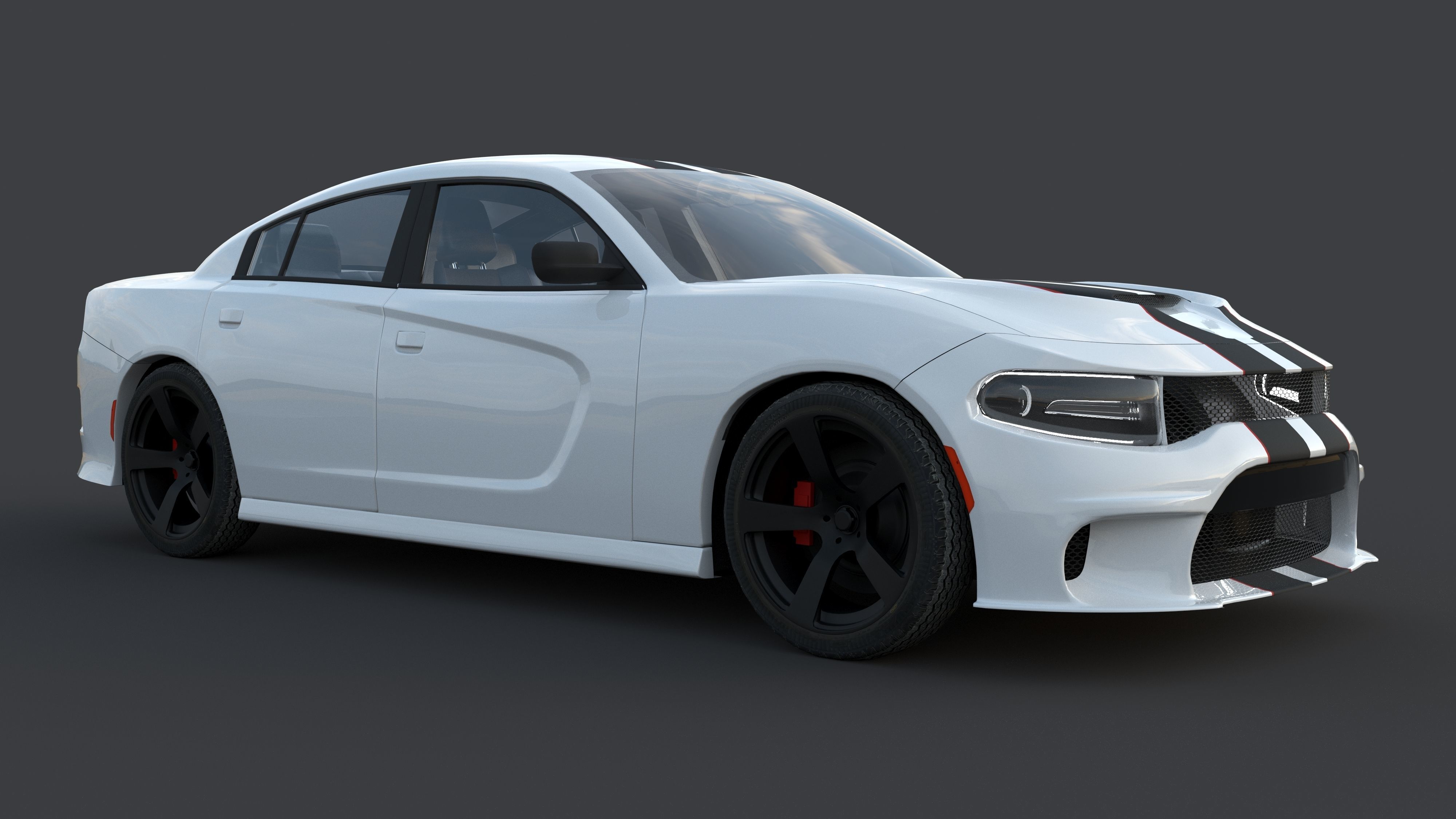 3D model Dodge Charger SRT Hellcat VR / AR / low-poly | CGTrader