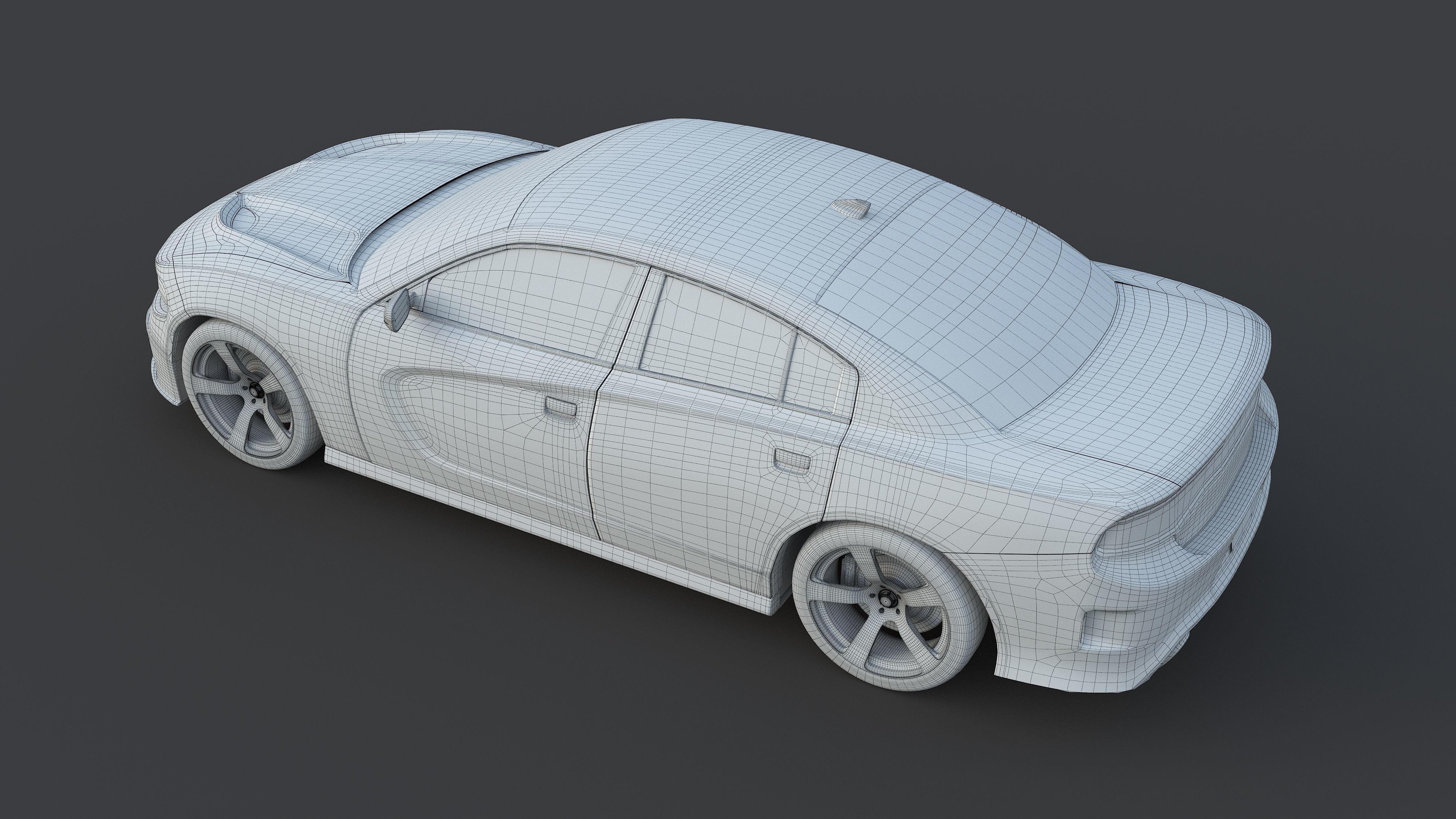 3D model Dodge Charger SRT Hellcat VR / AR / low-poly | CGTrader