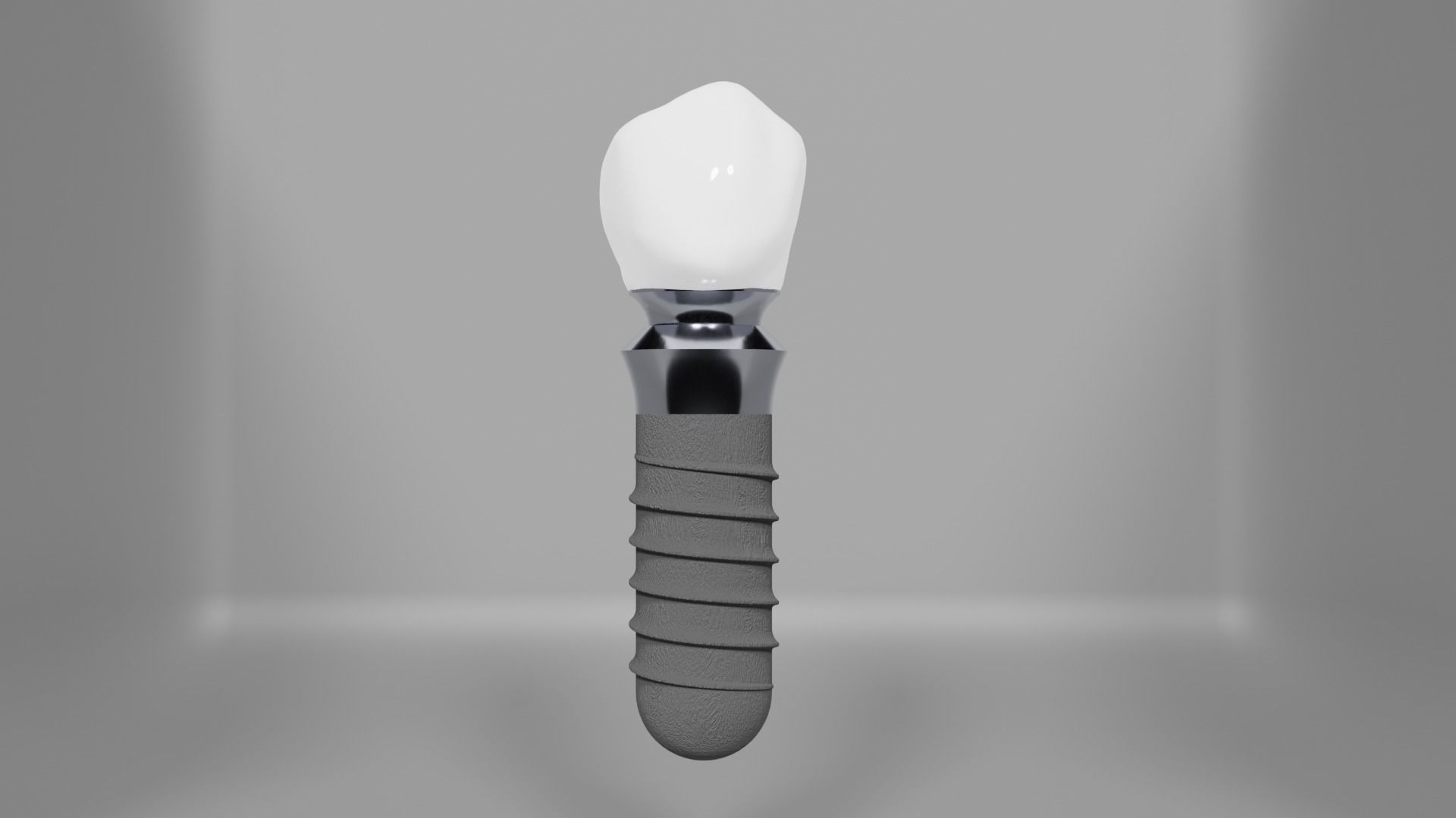 Dental implant crown restoration - High-res 3D model | CGTrader