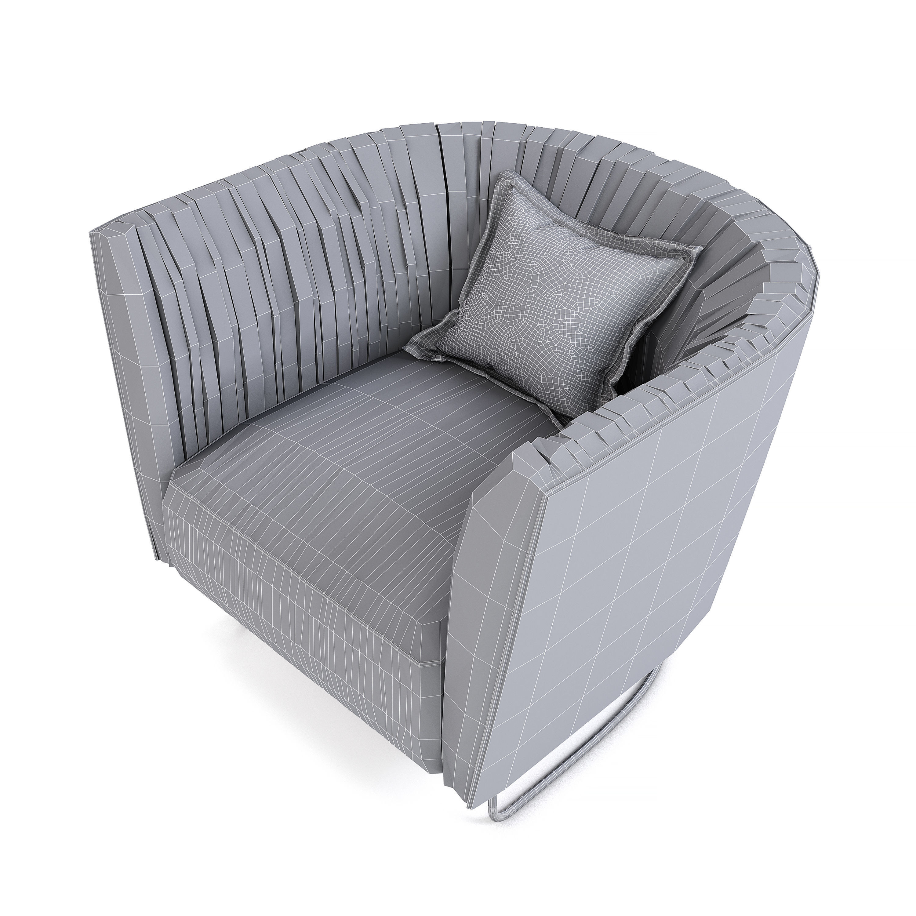 Desiree Shellon armchair 3D model | CGTrader
